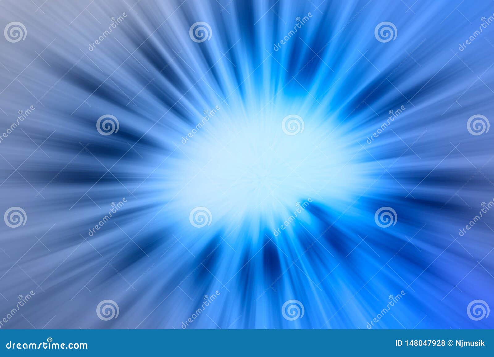 Fundo Azul Abstrato Com Raios De Brilho Ilustração Stock - Ilustração ...