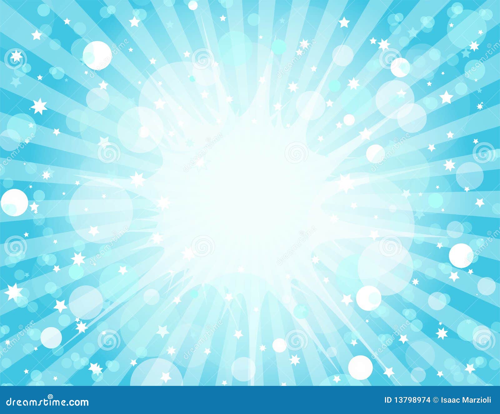 Fundo azul da explosão ilustração do vetor. Ilustração de arte - 13798974