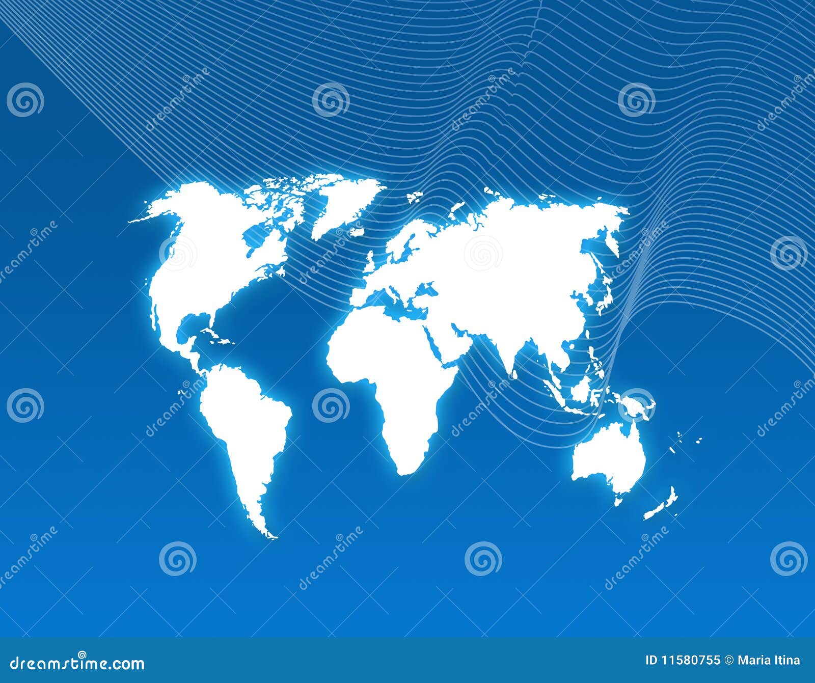 Fundo Azul Do Mapa De Mundo Ilustração Stock - Ilustração de naturalize ...