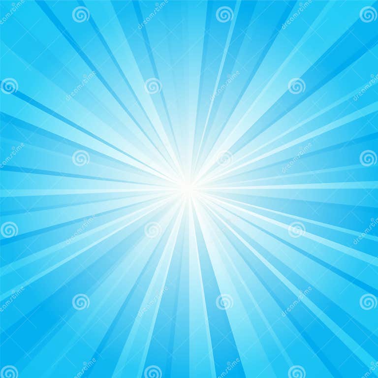 Fundo azul do raio ilustração do vetor. Ilustração de ensolarado - 62855463