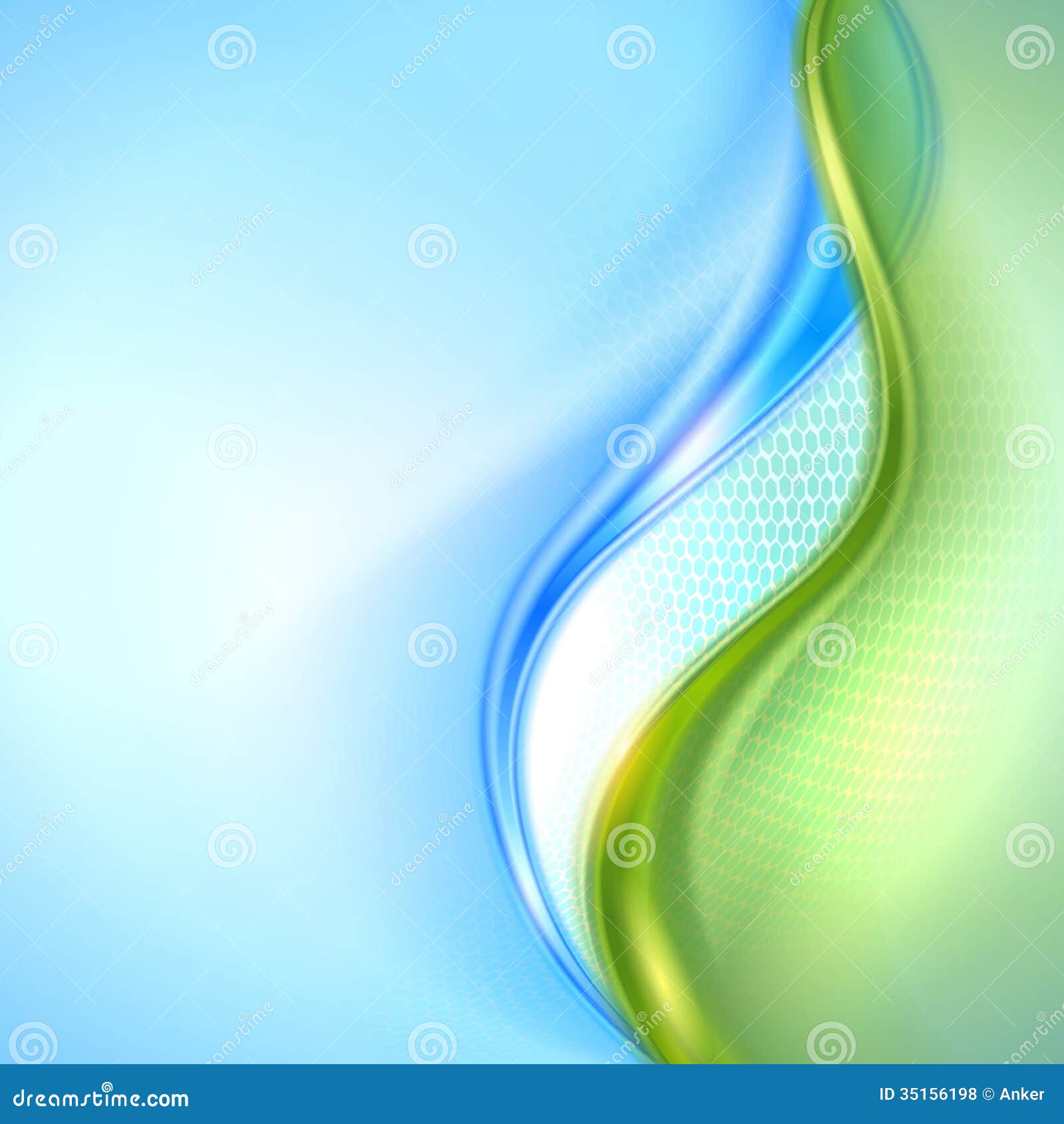 Fundo Azul E Verde Abstrato Ilustração do Vetor - Ilustração de projeto ...