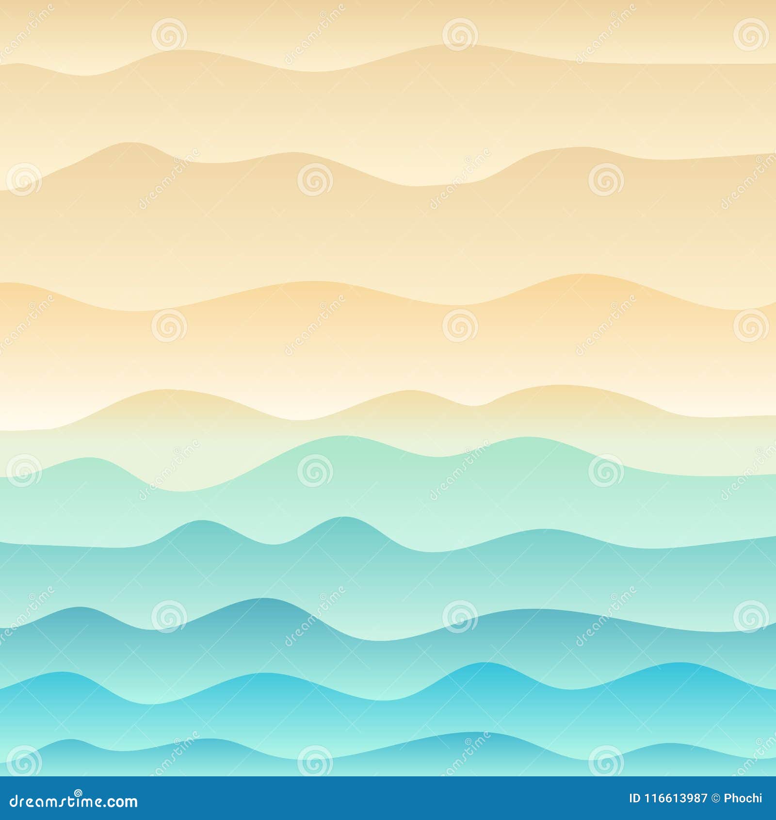 Fundo Azul Tropical Do Mar Da Praia E Da Onda Ilustração do Vetor ...