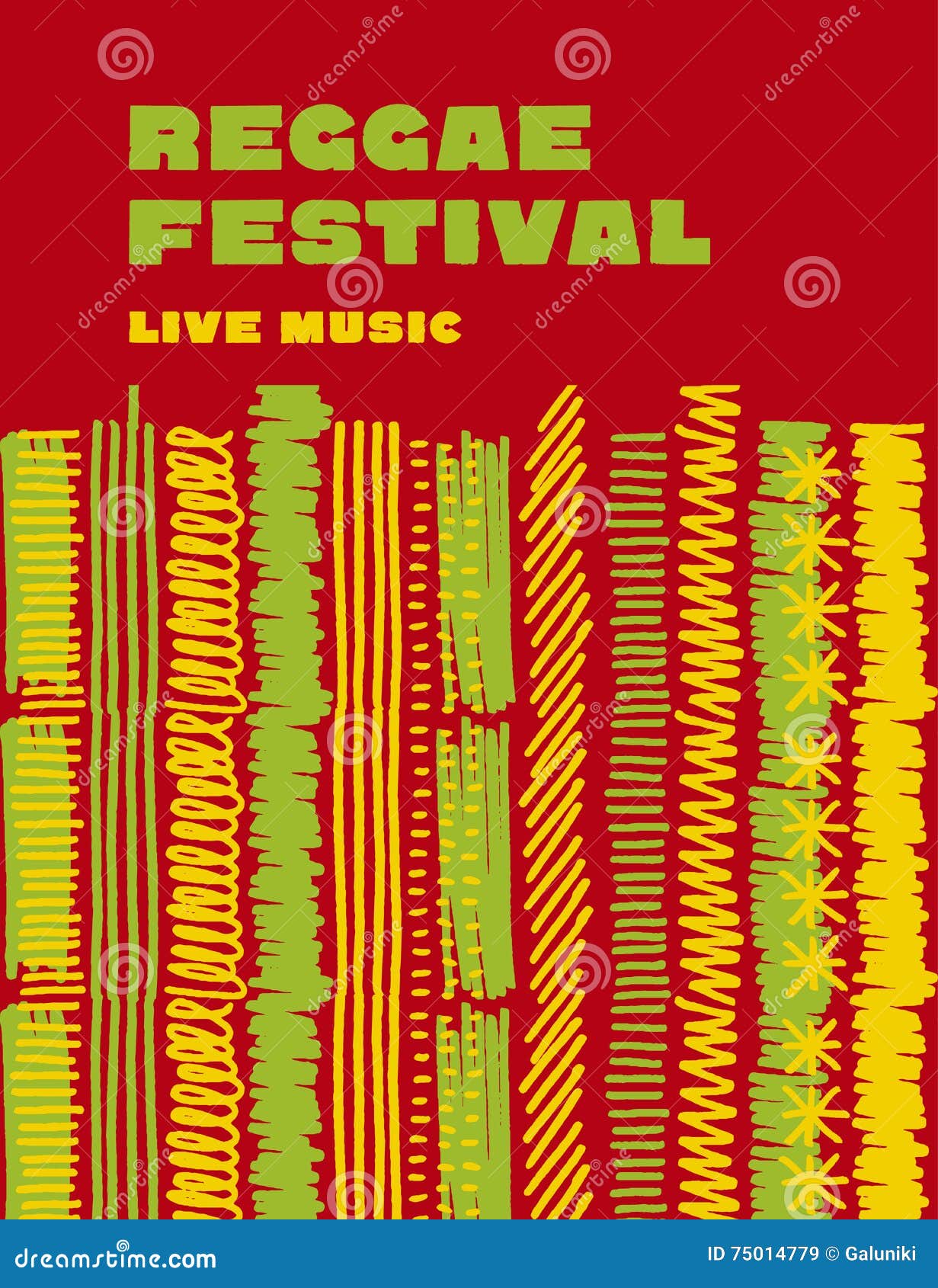 Fundo Clássico Da Cor Da Música Da Reggae Ilustração do Vetor ...