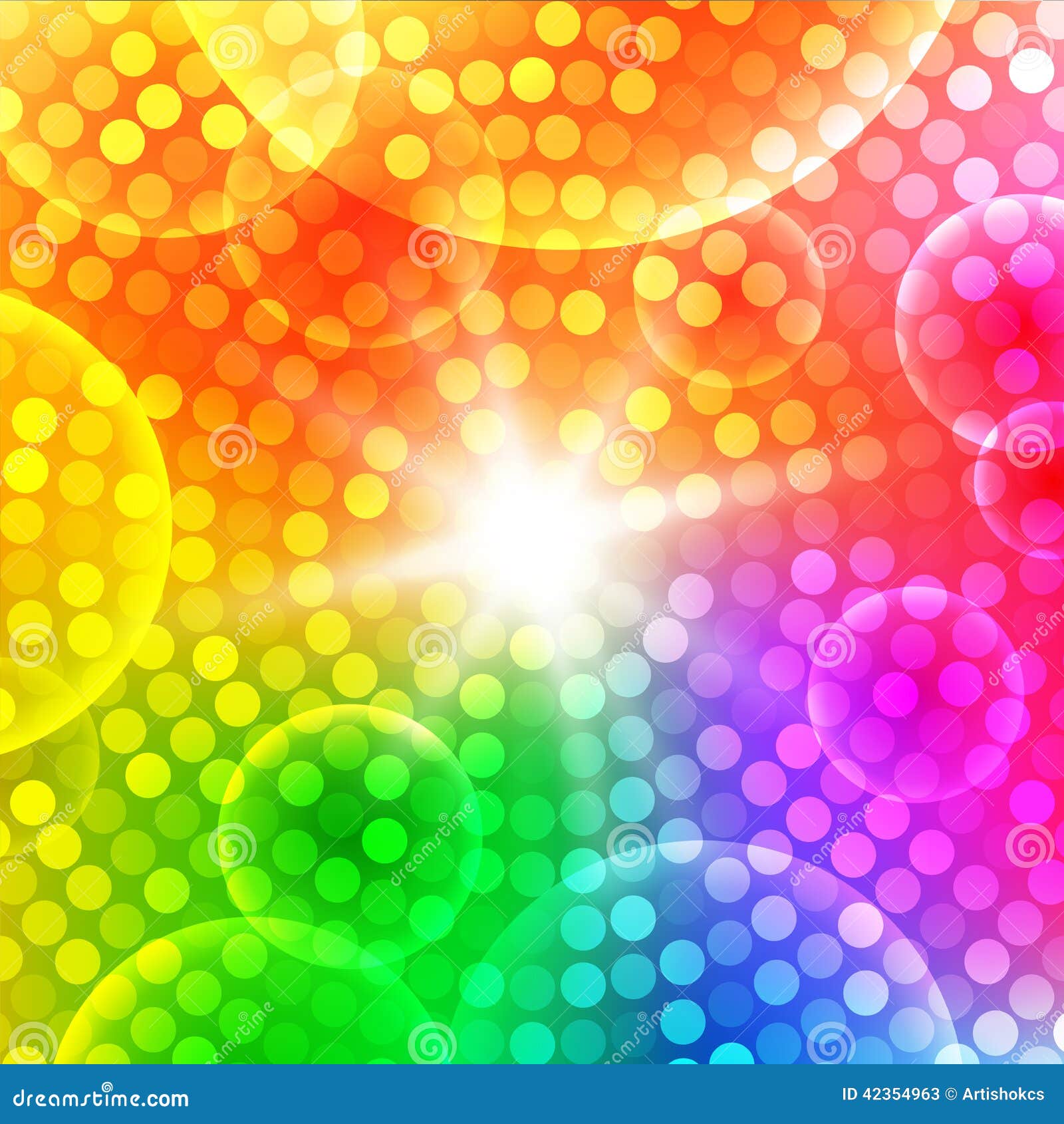 Fundo Colorido Circular Abstrato Ilustração do Vetor - Ilustração de ...