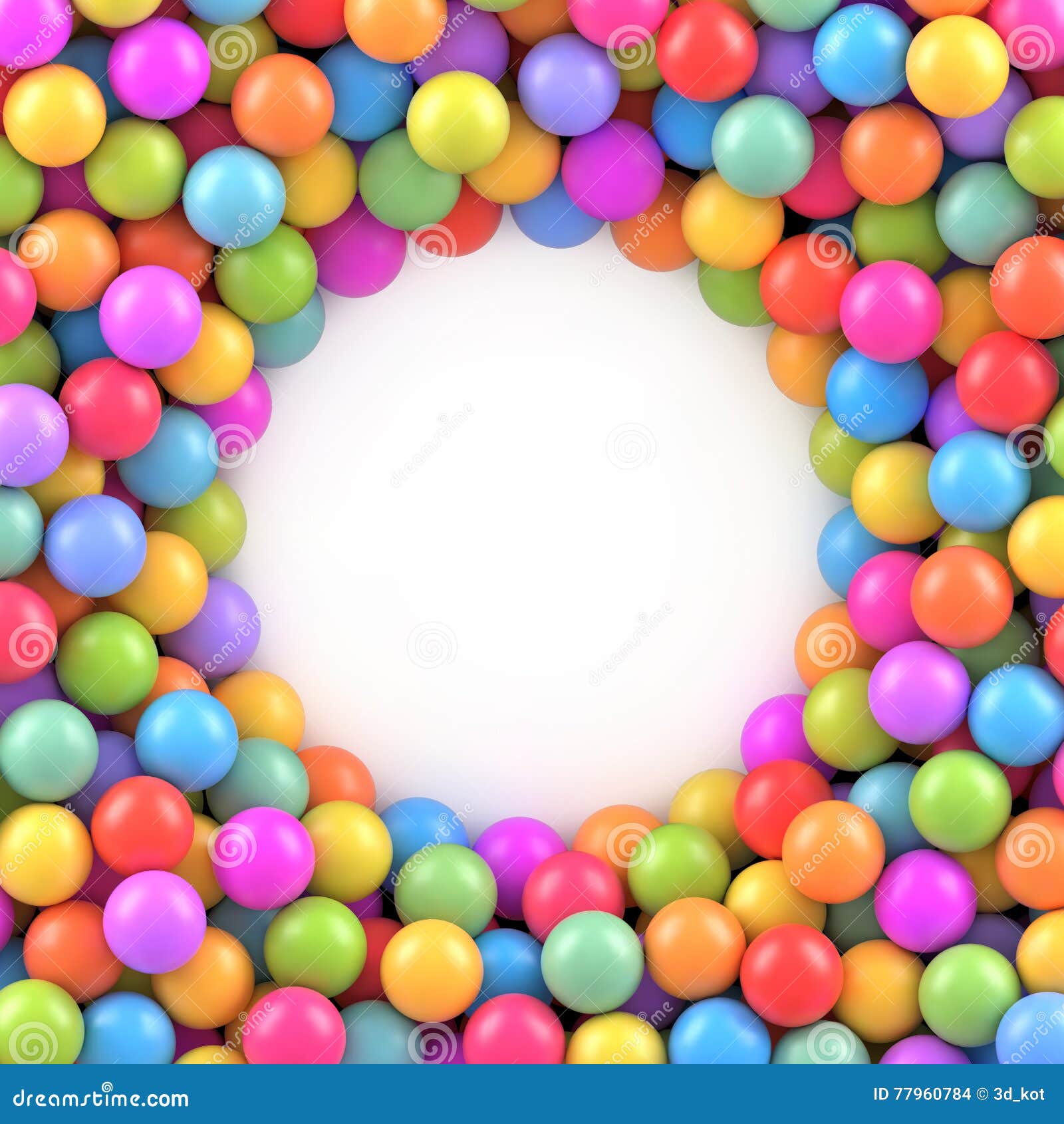 Fundo Colorido Das Bolas Com Lugar Para Seu índice Ilustração do Vetor ...