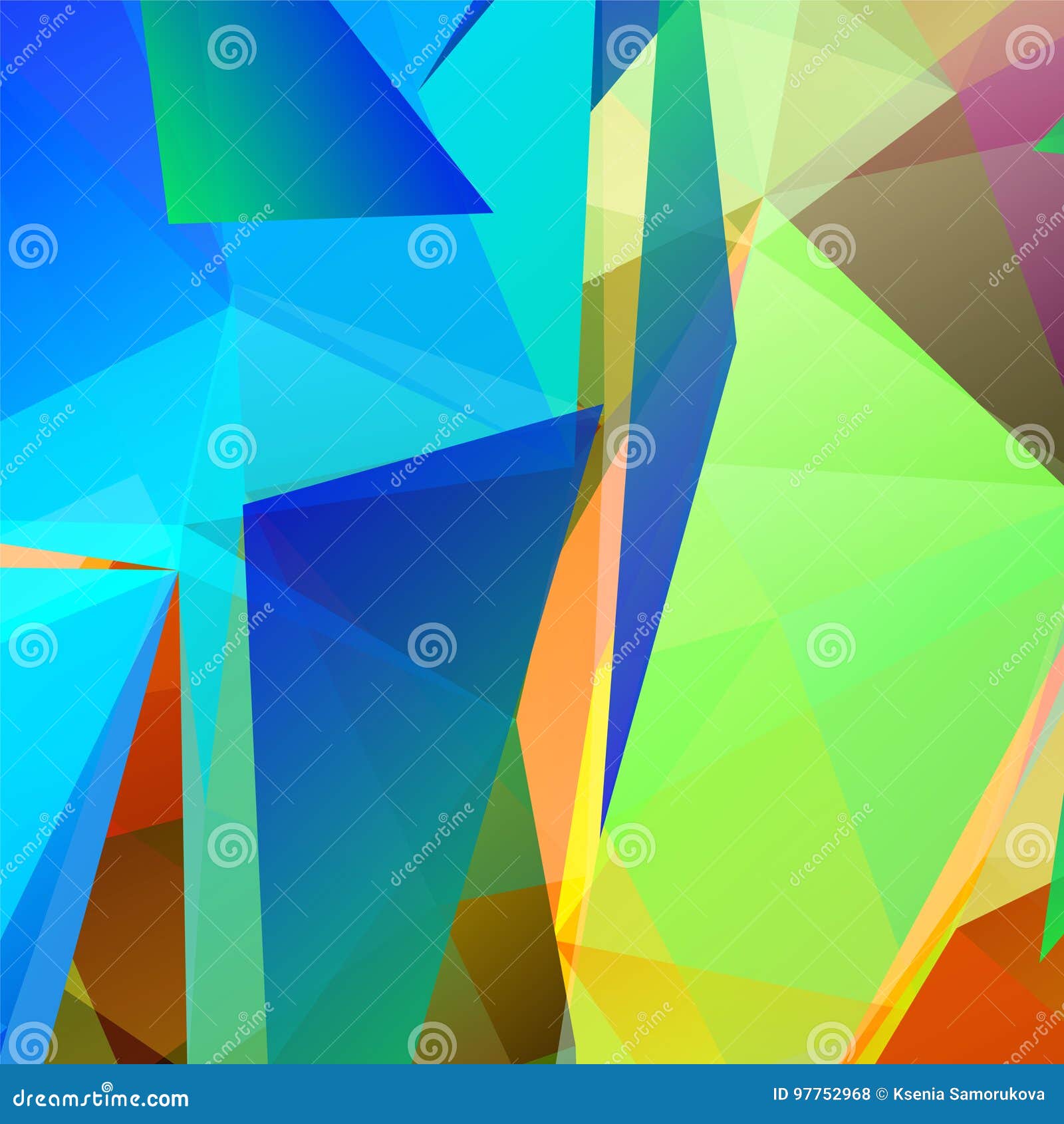 Fundo Colorido Triangular Geométrico Abstrato Do Vetor Ilustração do ...