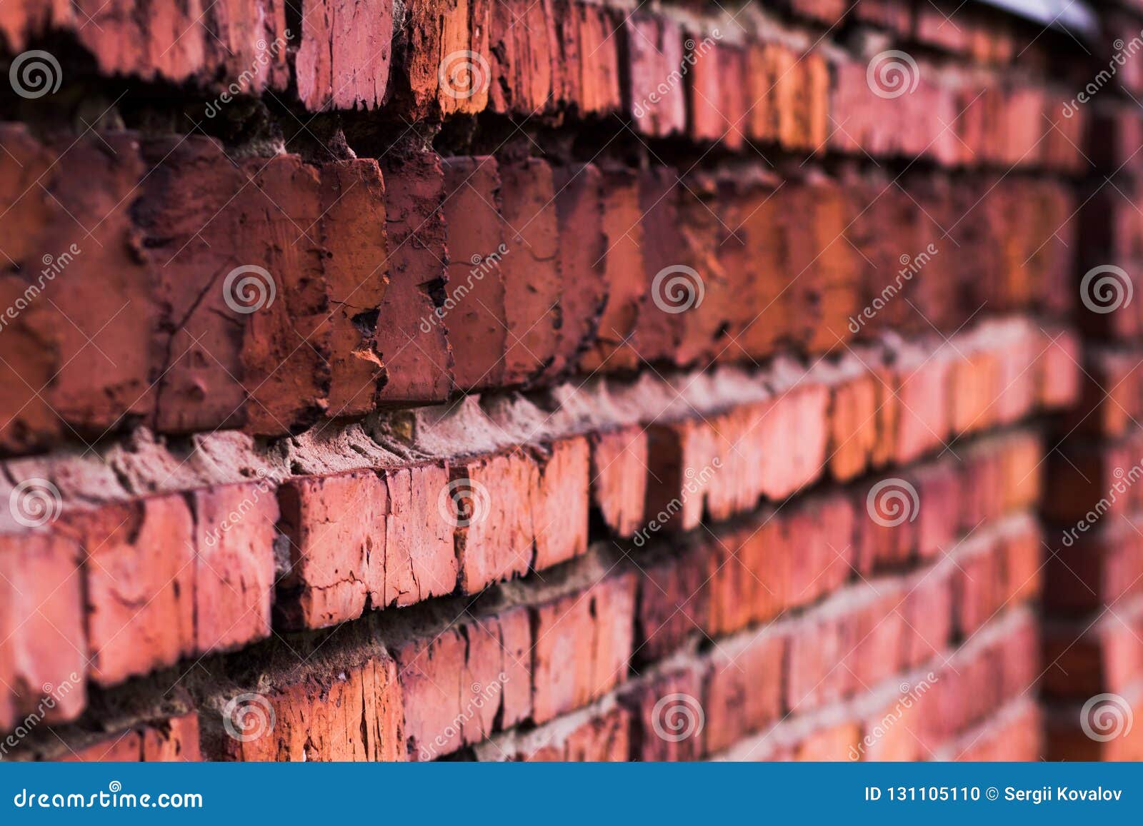 Fundo Com A Parede De Tijolo Vermelho Velha Foto De Stock Imagem De