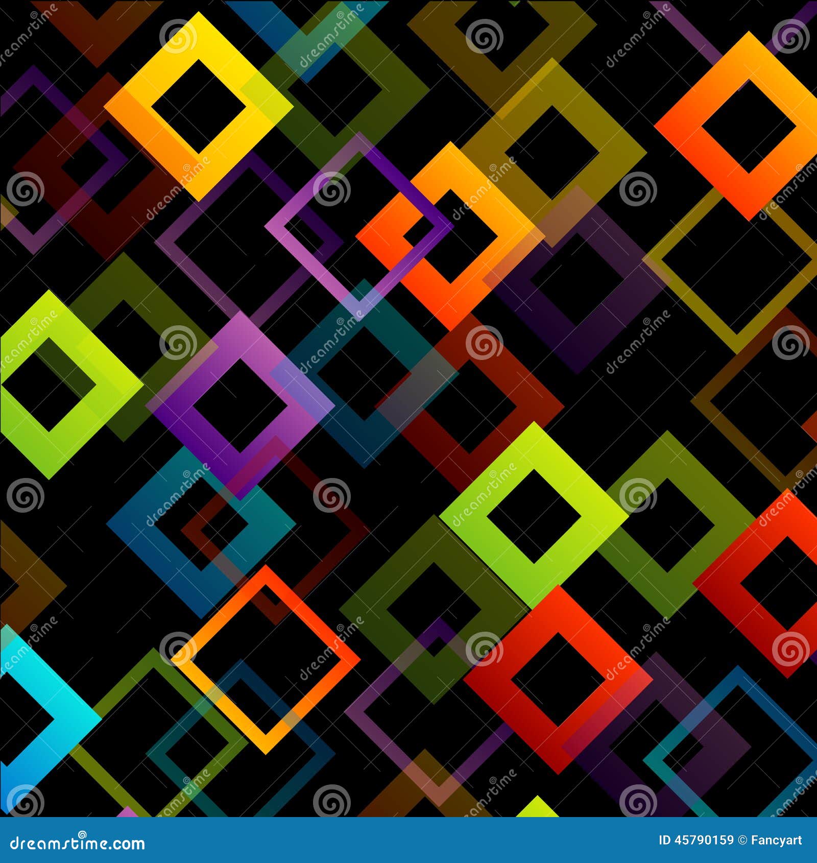 Fundo Com Quadrados Coloridos Ilustração Stock - Ilustração de colorido ...