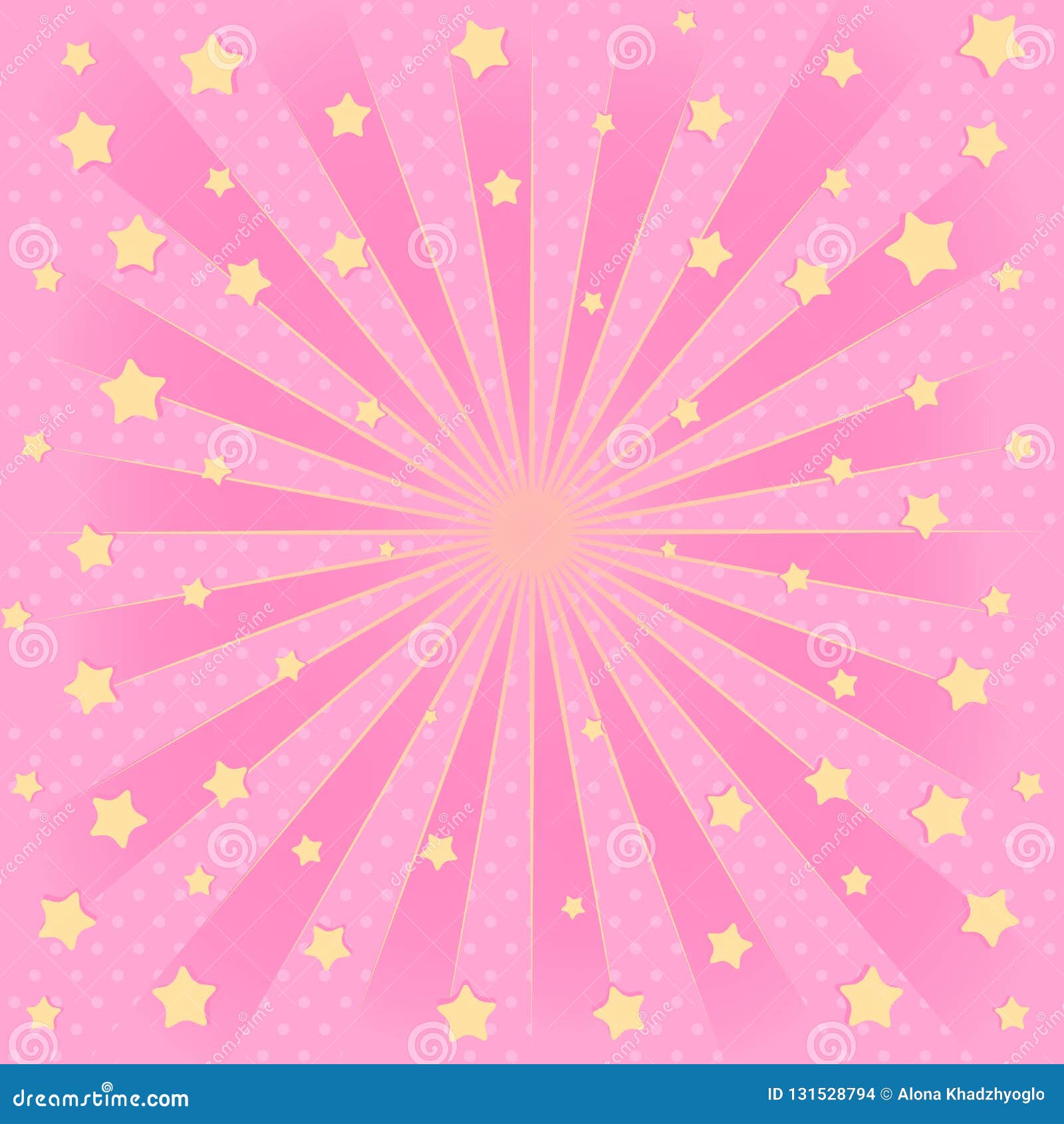 Fundo Cor-de-rosa Com Os Raios De Sol, Voando Para Protagonizar No Ar ...