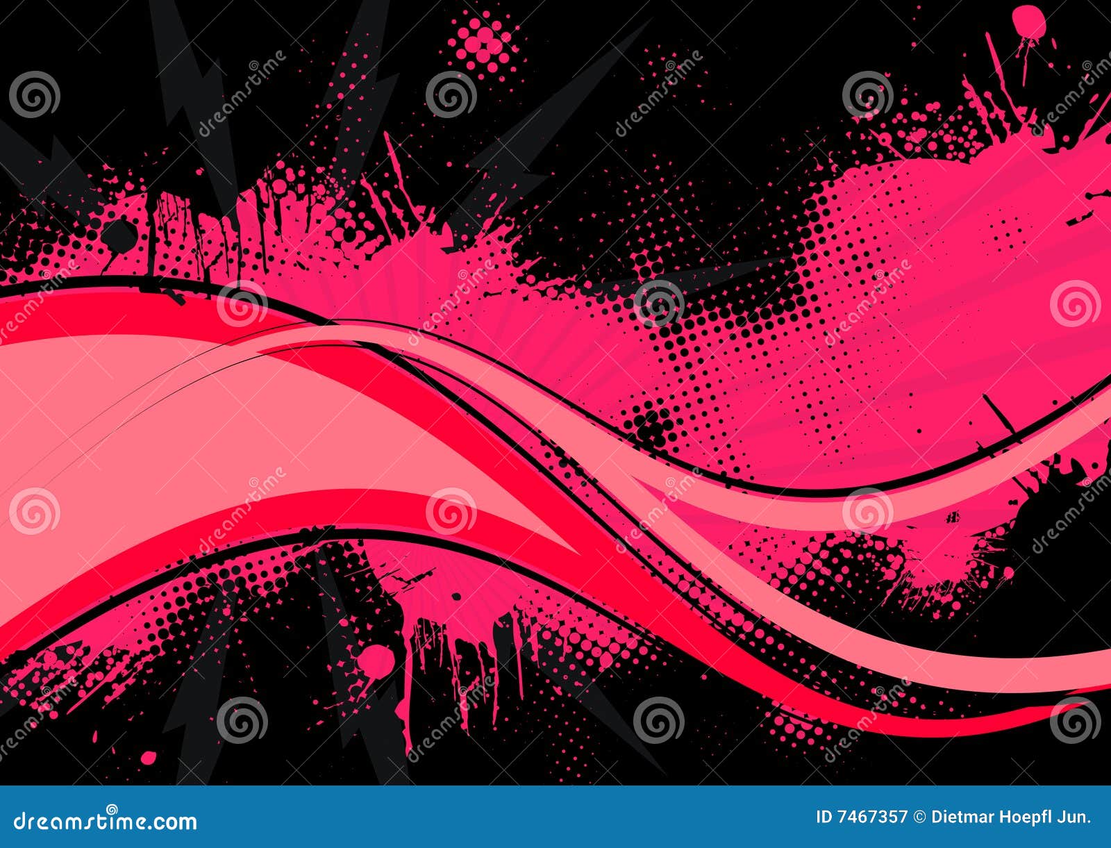 Fundo cor-de-rosa e preto ilustração stock. Ilustração de texto - 7467357