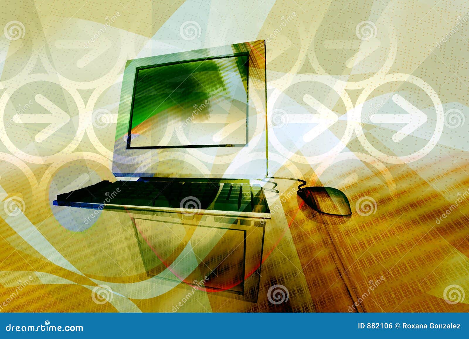 Fundo da informática ilustração stock. Ilustração de desktop - 882106