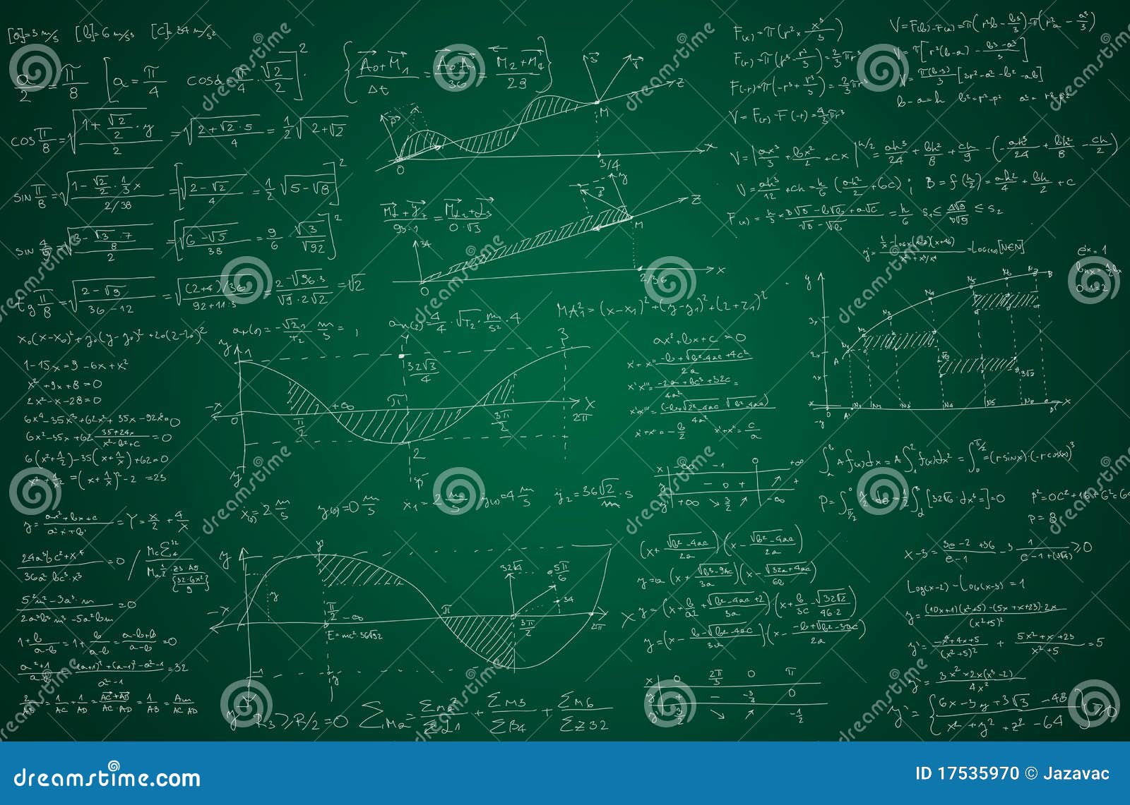 Fundo da matemática ilustração stock. Ilustração de sexto - 17535970
