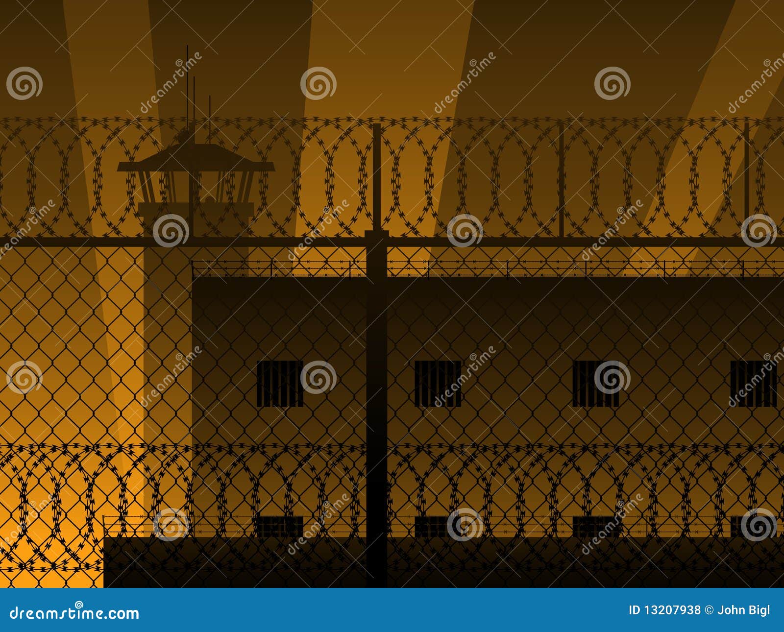 Fundo da prisão ilustração do vetor. Ilustração de torre - 13207938