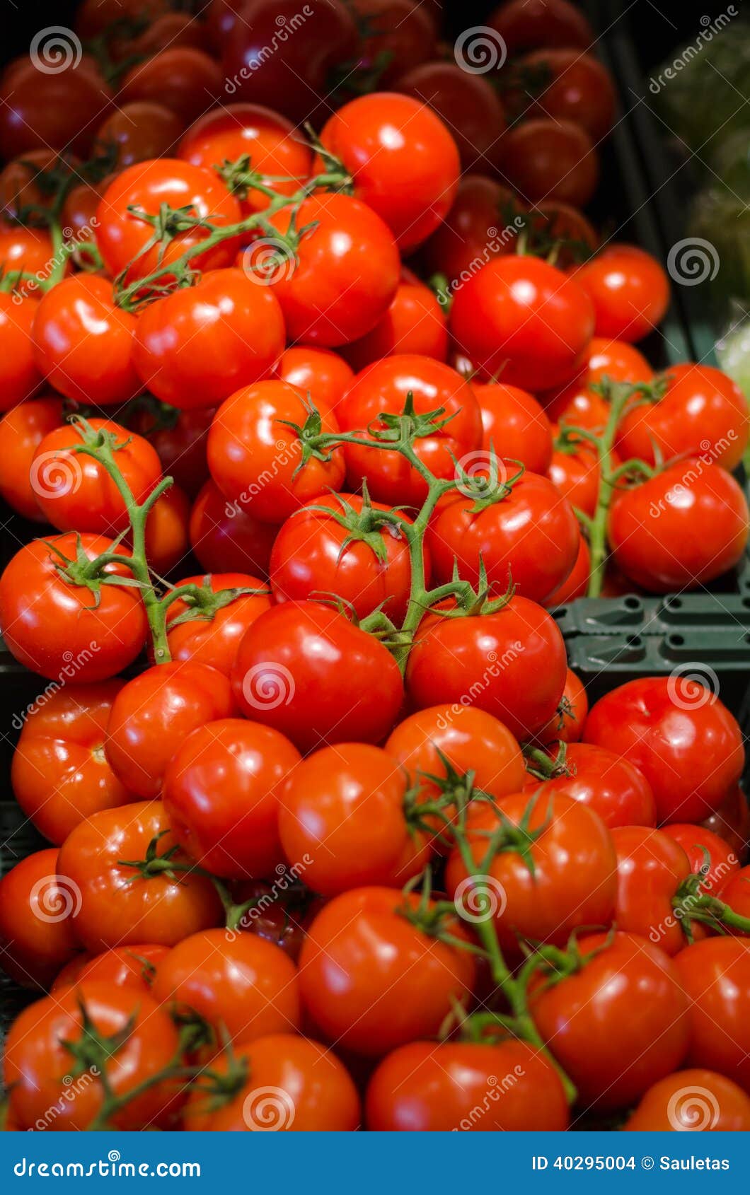 Fundo De Tomates Vermelhos Com Ramo Foto de Stock - Imagem de vermelho ...