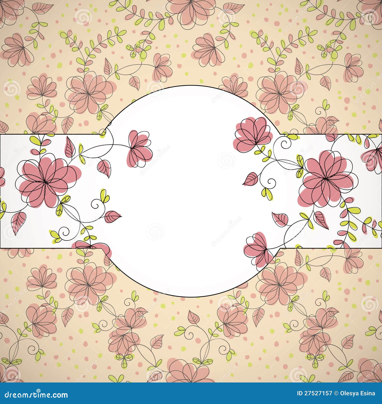 Fundo delicado da flor ilustração do vetor. Ilustração de contemporary ...