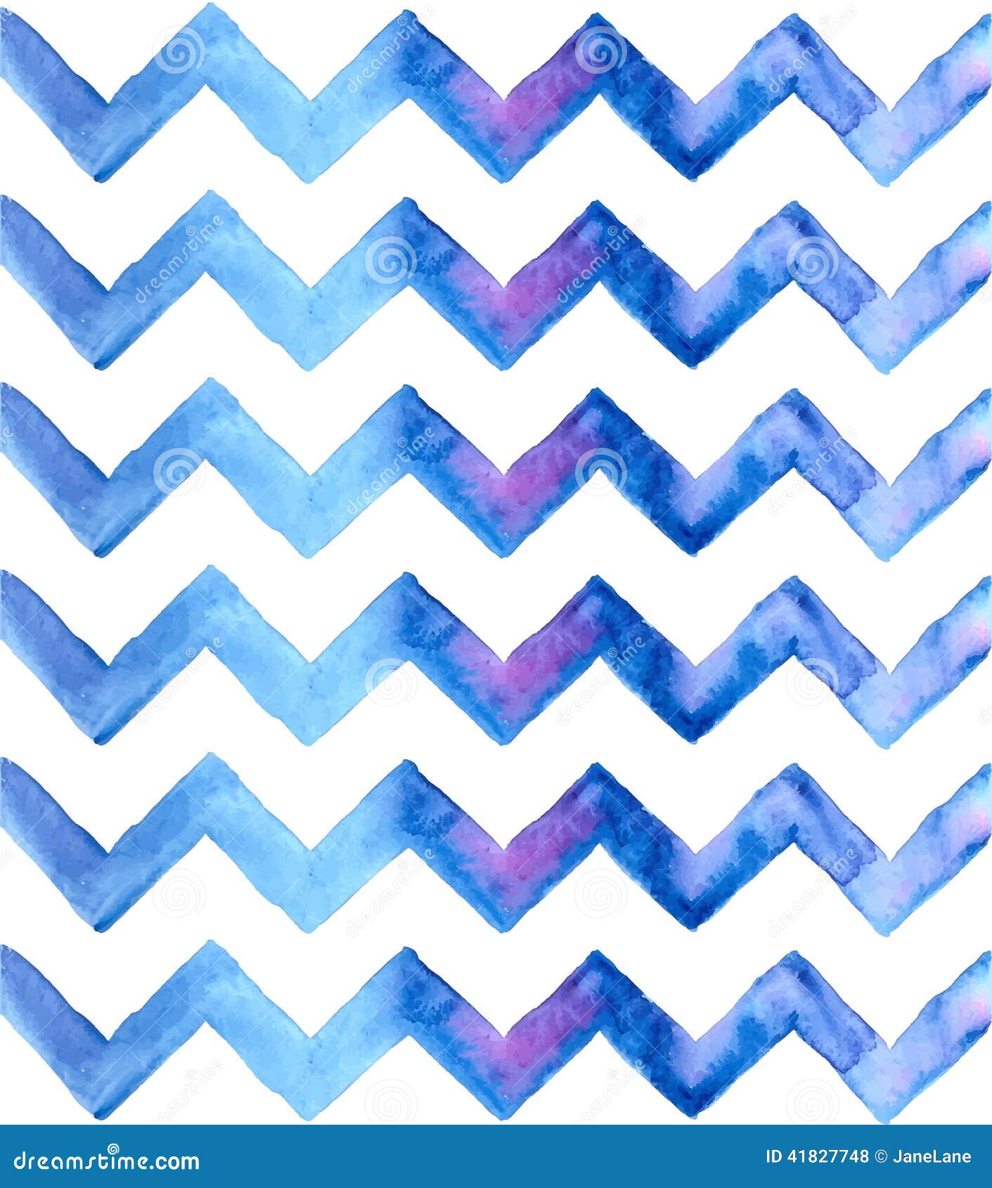 Fundo Do Azul Da Aquarela De Chevron Ilustração do Vetor - Ilustração ...
