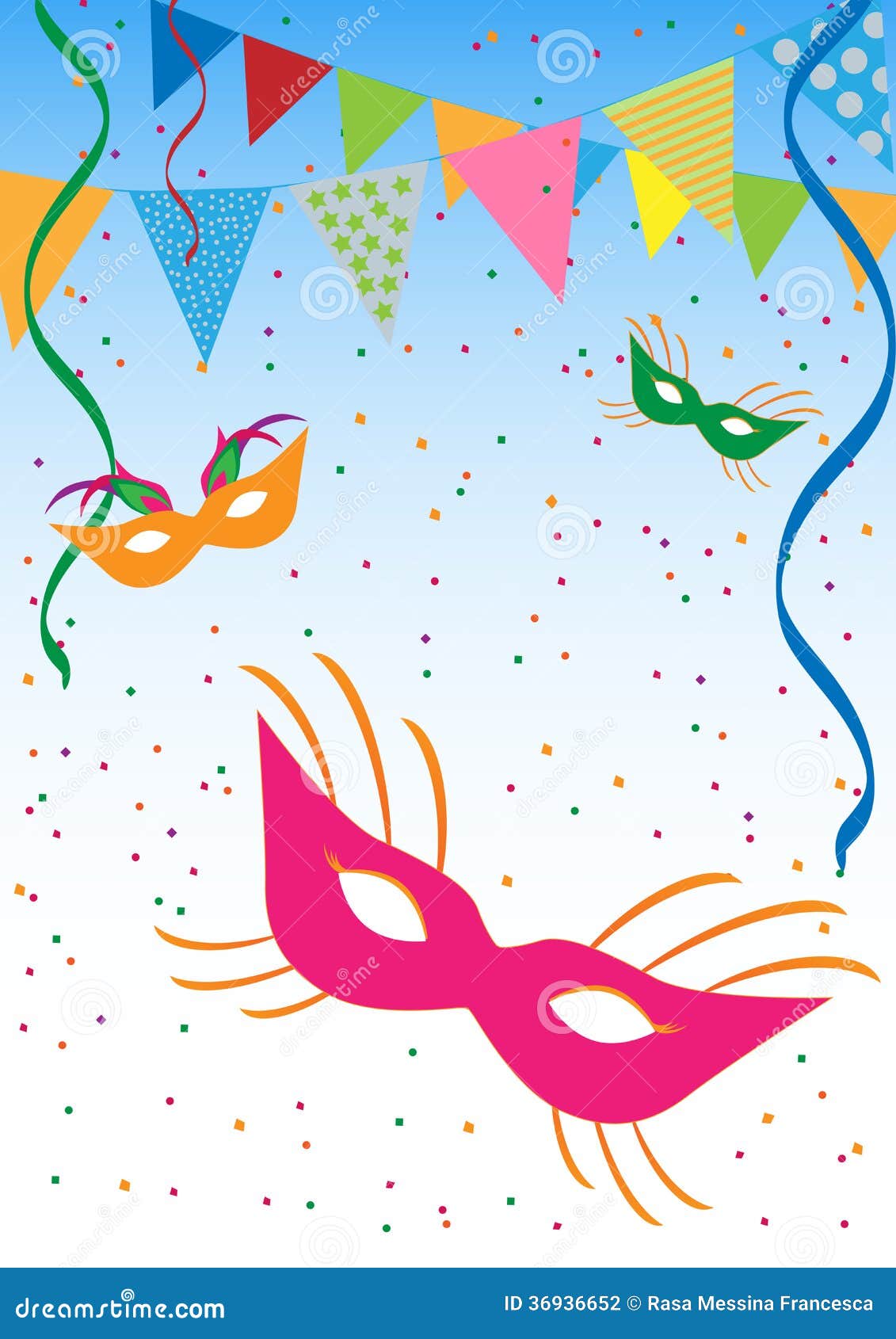 Fundo do carnaval ilustração do vetor. Ilustração de partido - 36936652