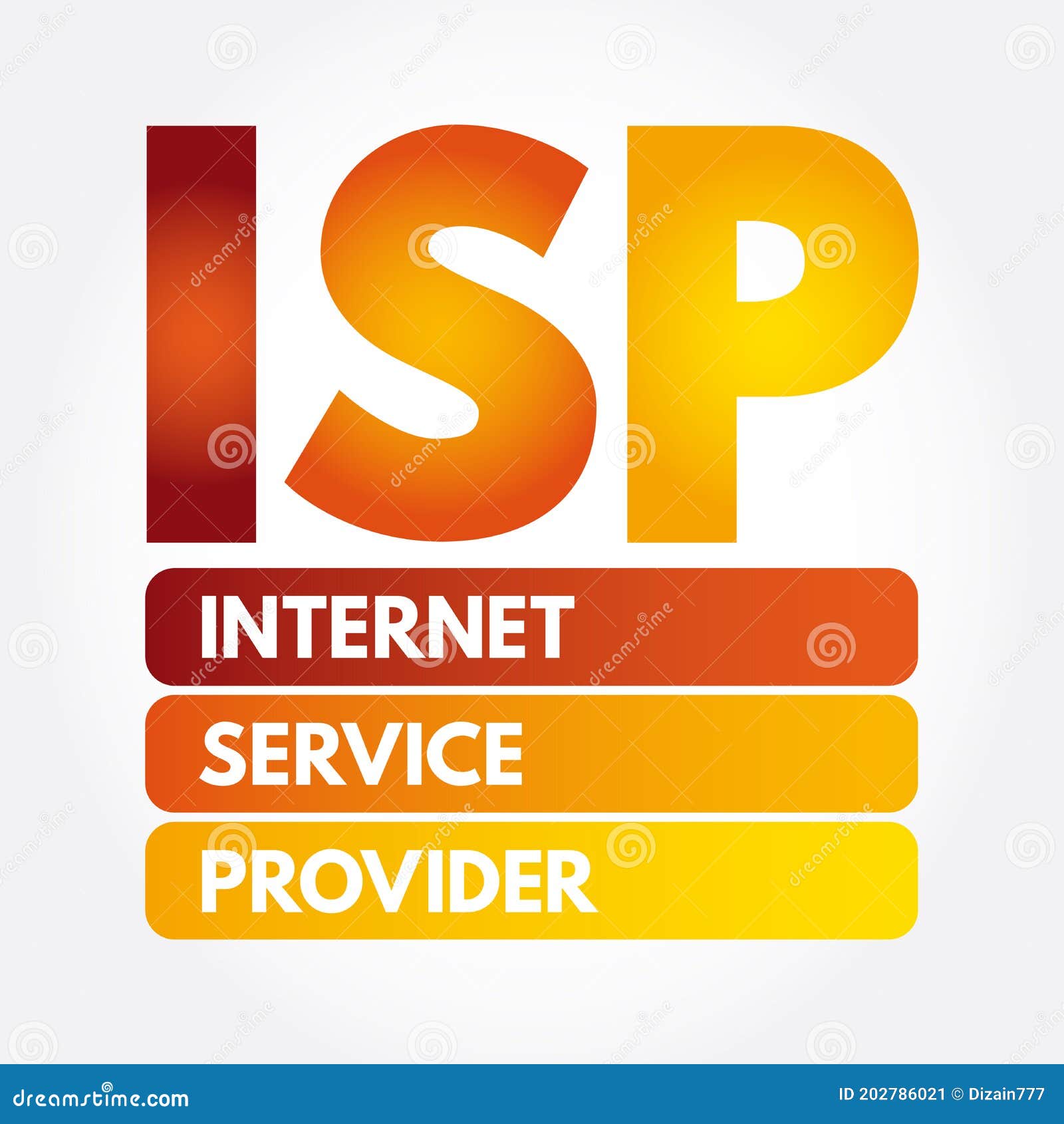 Fundo Do Conceito De Tecnologia Do Acrônimo Do Provedor De Internet Isp ...