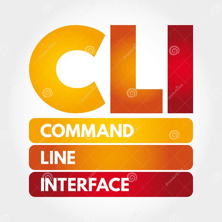 Fundo Do Conceito De Tecnologia Da Interface De Linha De Comando Cli ...
