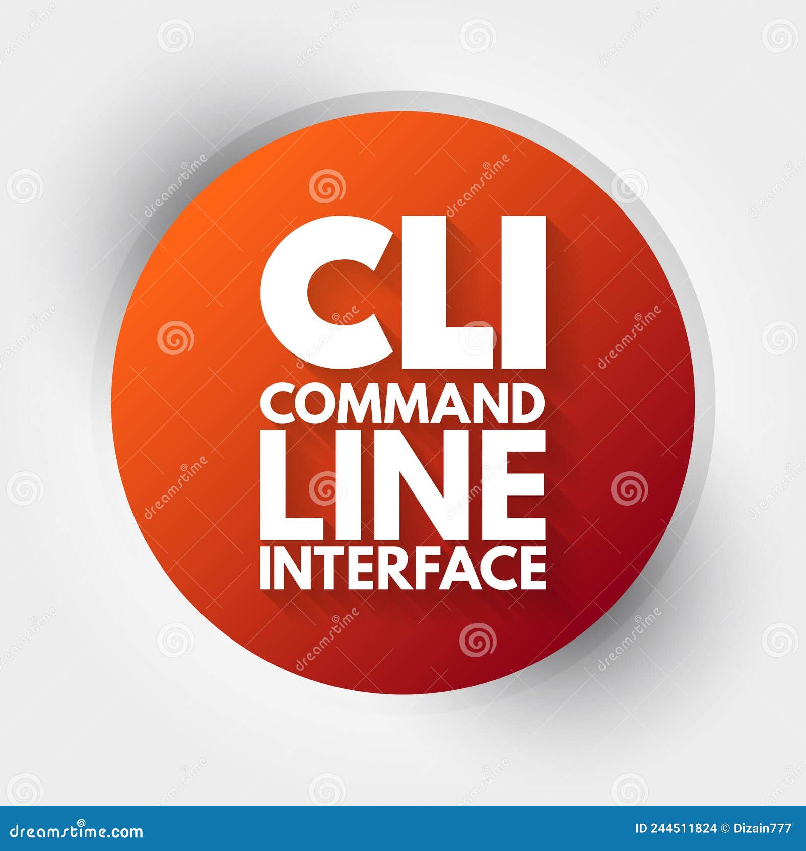 Fundo Do Conceito De Tecnologia Da Interface De Linha De Comando Cli ...