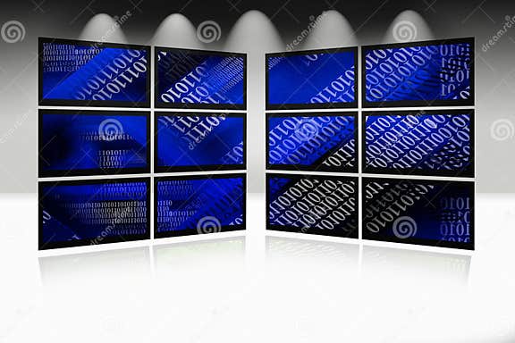 Fundo Do Ecrã De Computador Ilustração Stock - Ilustração de plataforma ...