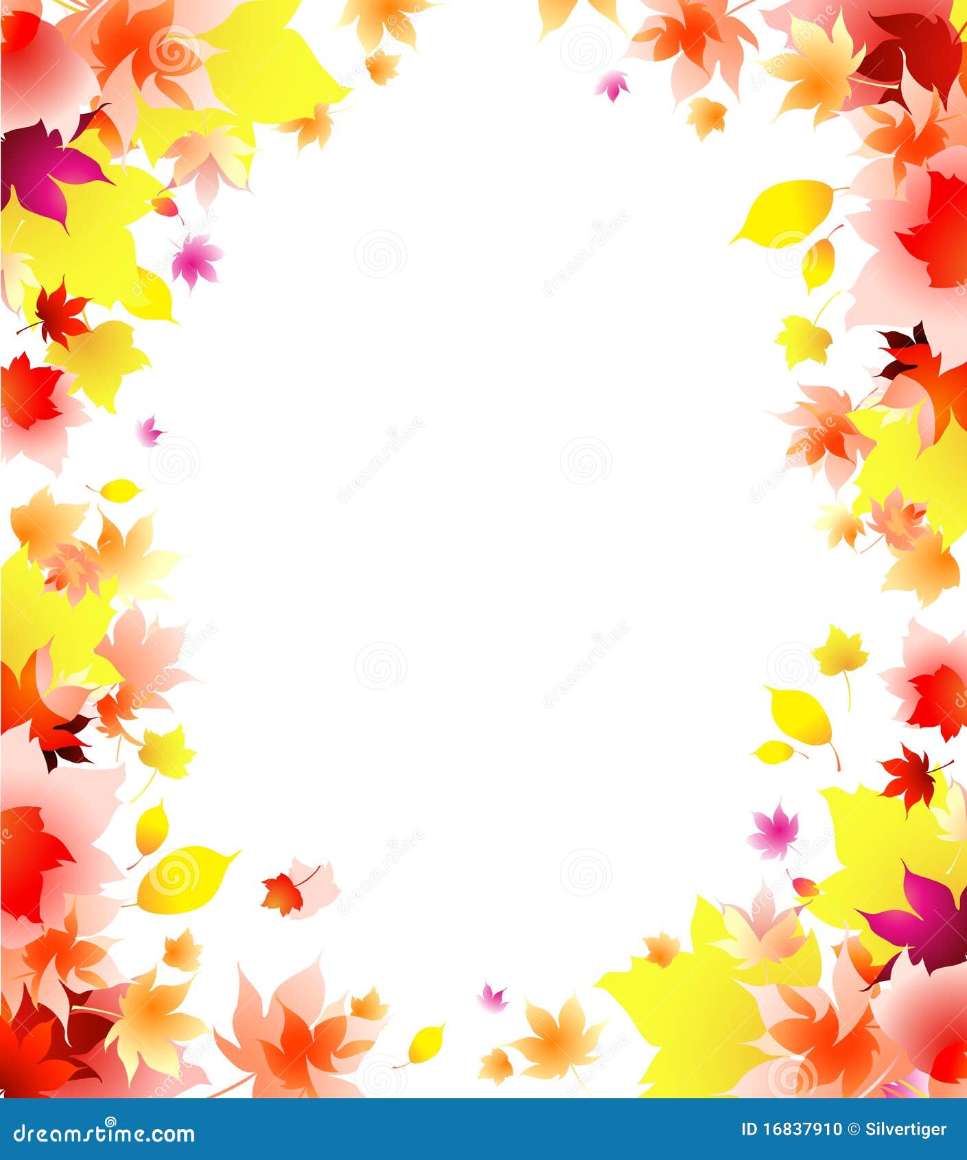 Fundo Do Frame Das Folhas De Outono Ilustração do Vetor - Ilustração de ...