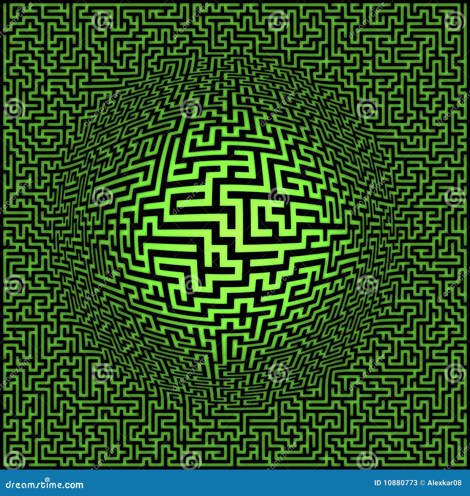 Fundo Do Labirinto Do Labirinto Fotos de Stock - Imagem: 10880773