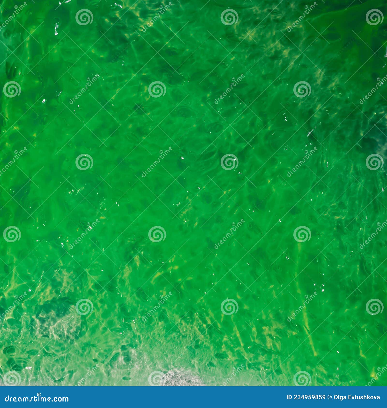 Fundo Do Lodo Verde Transparente Com Bolhas De Ar Imagem de Stock ...