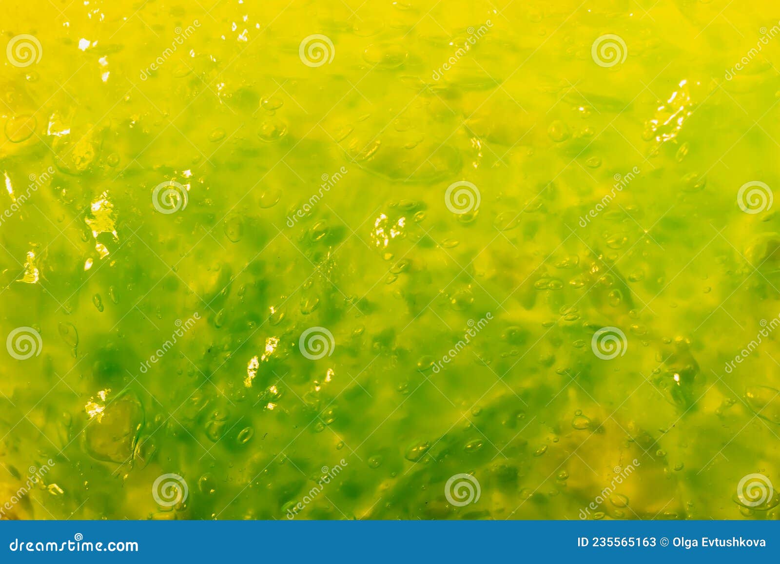 Fundo Do Lodo Verde Transparente Com Bolhas De Ar Imagem de Stock ...