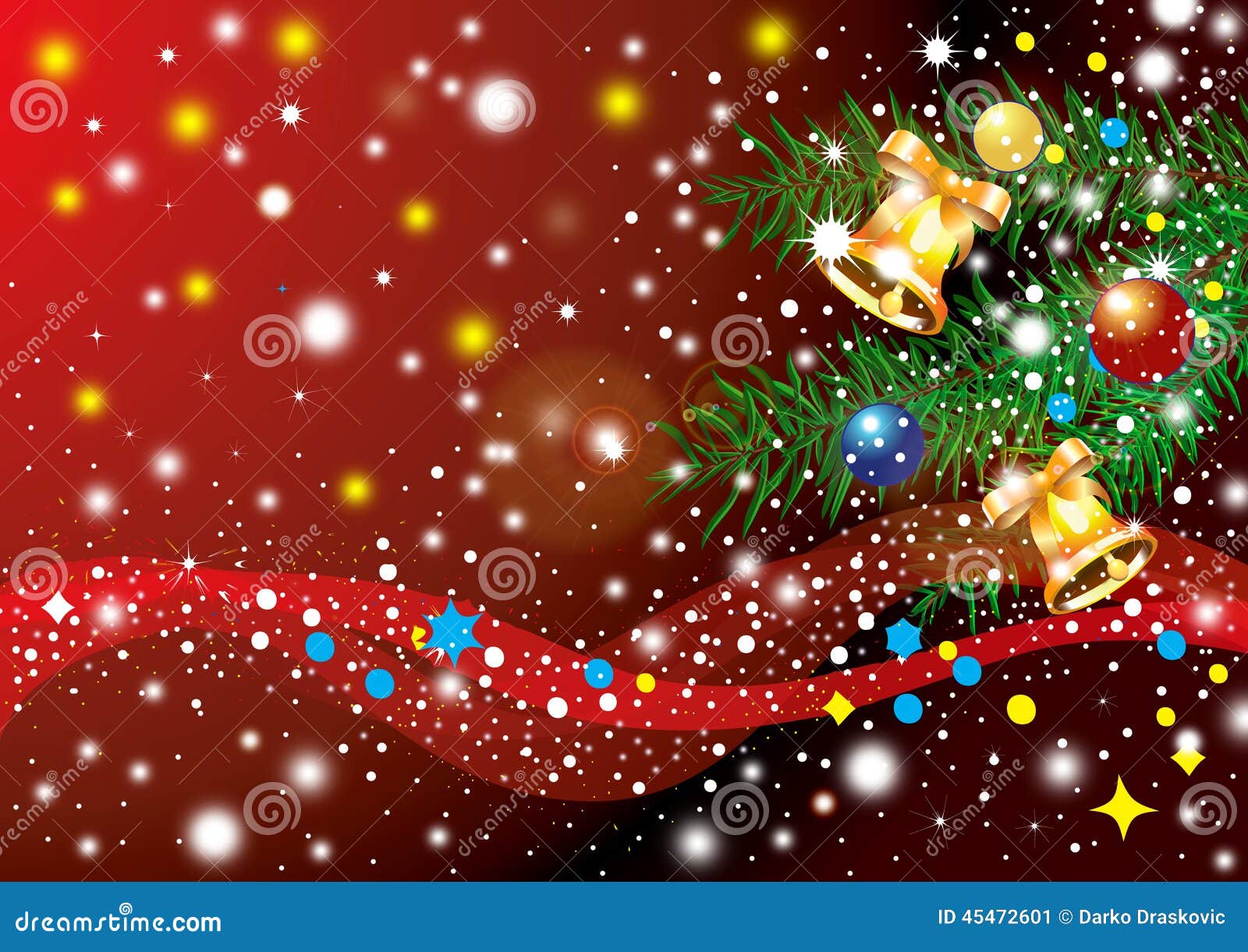 Fundo do Natal ilustração stock. Ilustração de esferas - 45472601