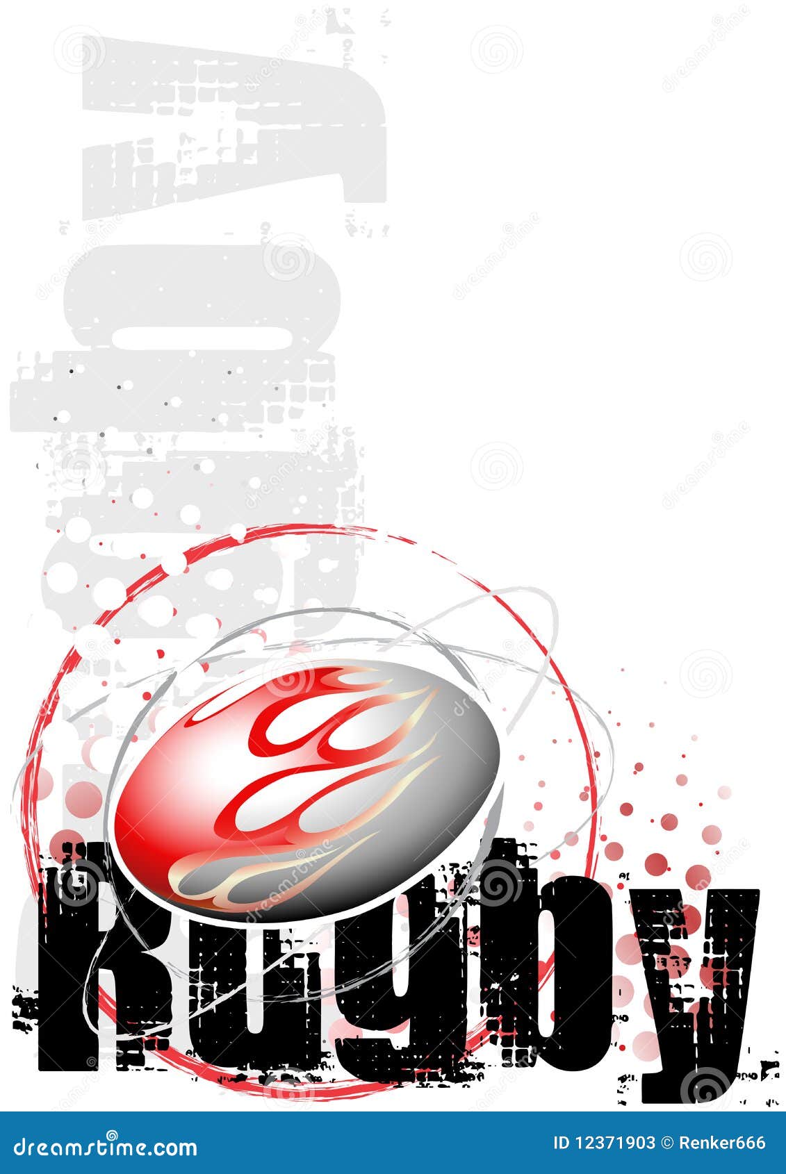 Fundo Do Poster Do Círculo Do Rugby Ilustração do Vetor - Ilustração de ...