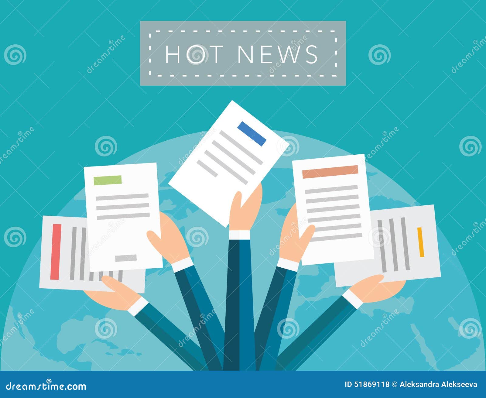 Fundo Do Vetor Das Novidades Ilustração do Vetor - Ilustração de ...