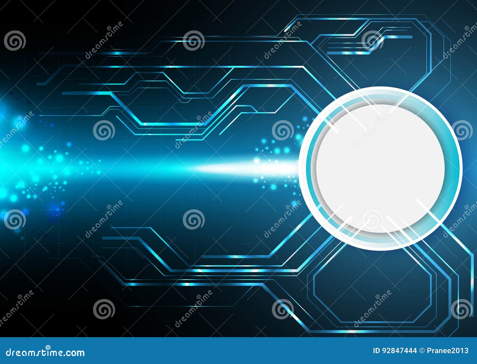 Fundo Eletrônico Azul Da Tecnologia Ilustração do Vetor - Ilustração de ...