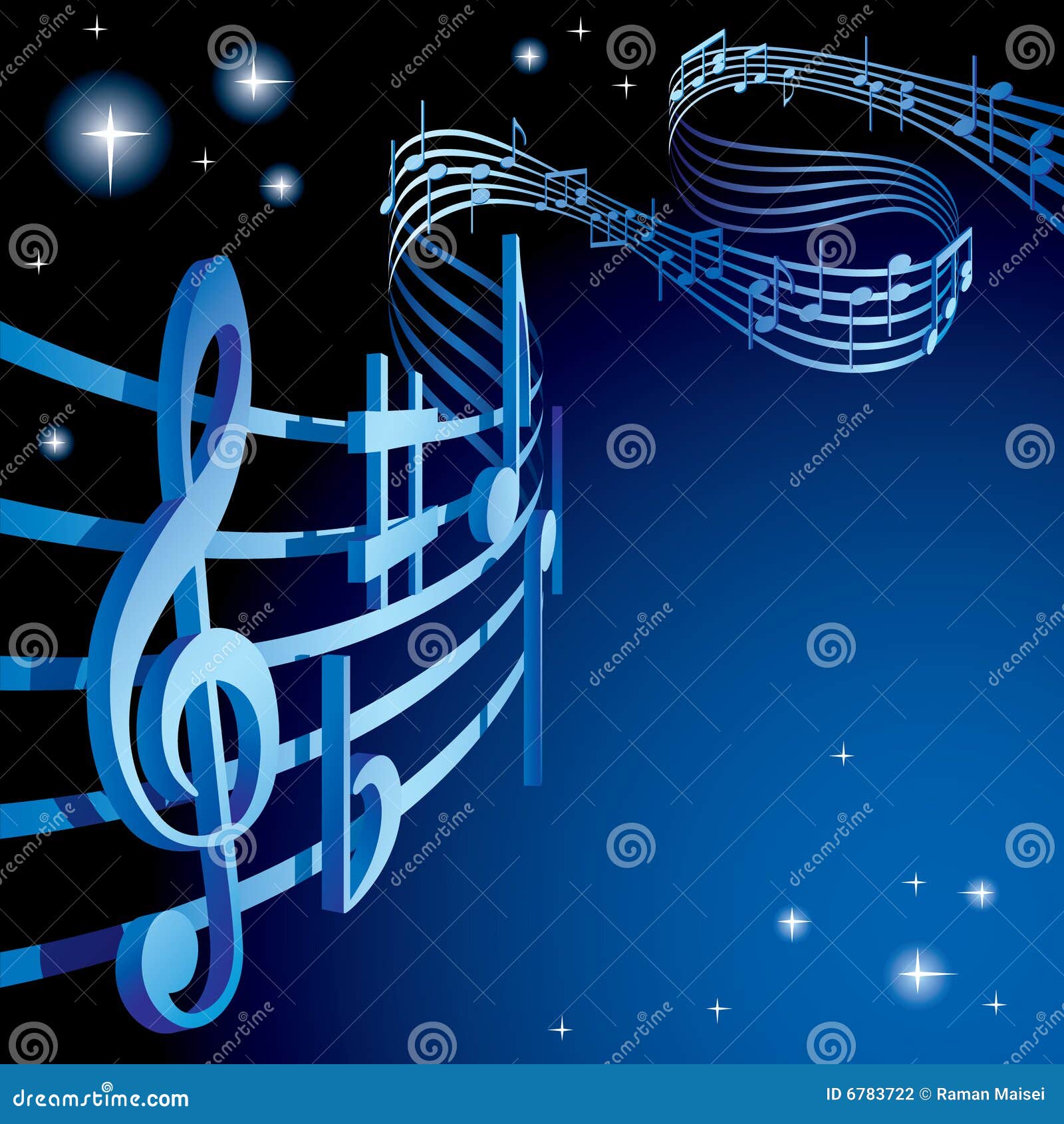 Fundo Em Um Tema Musical Fotografia de Stock - Imagem: 6783722