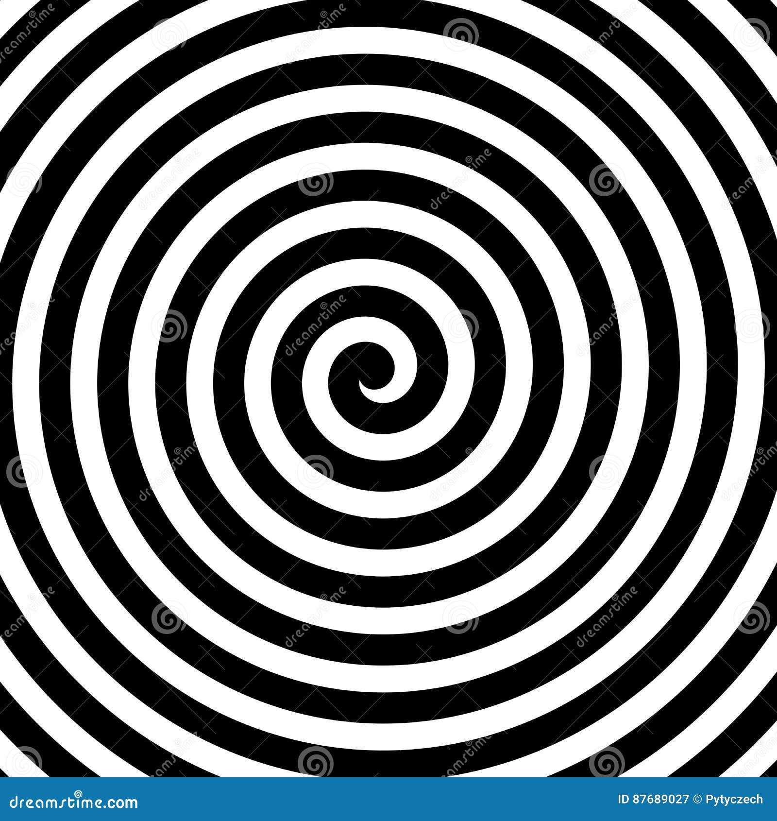 Fundo Espiral Do Vetor Em Preto E Branco Tema Da Hipnose Elemento