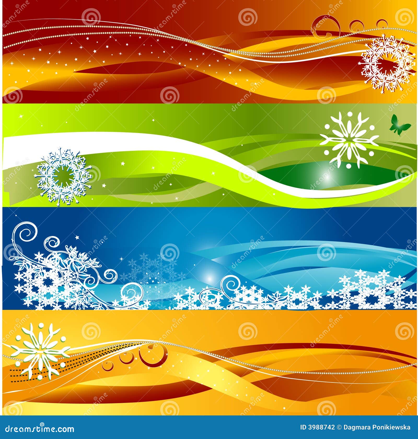 Fundo floral de Baner ilustração do vetor. Ilustração de forma - 3988742