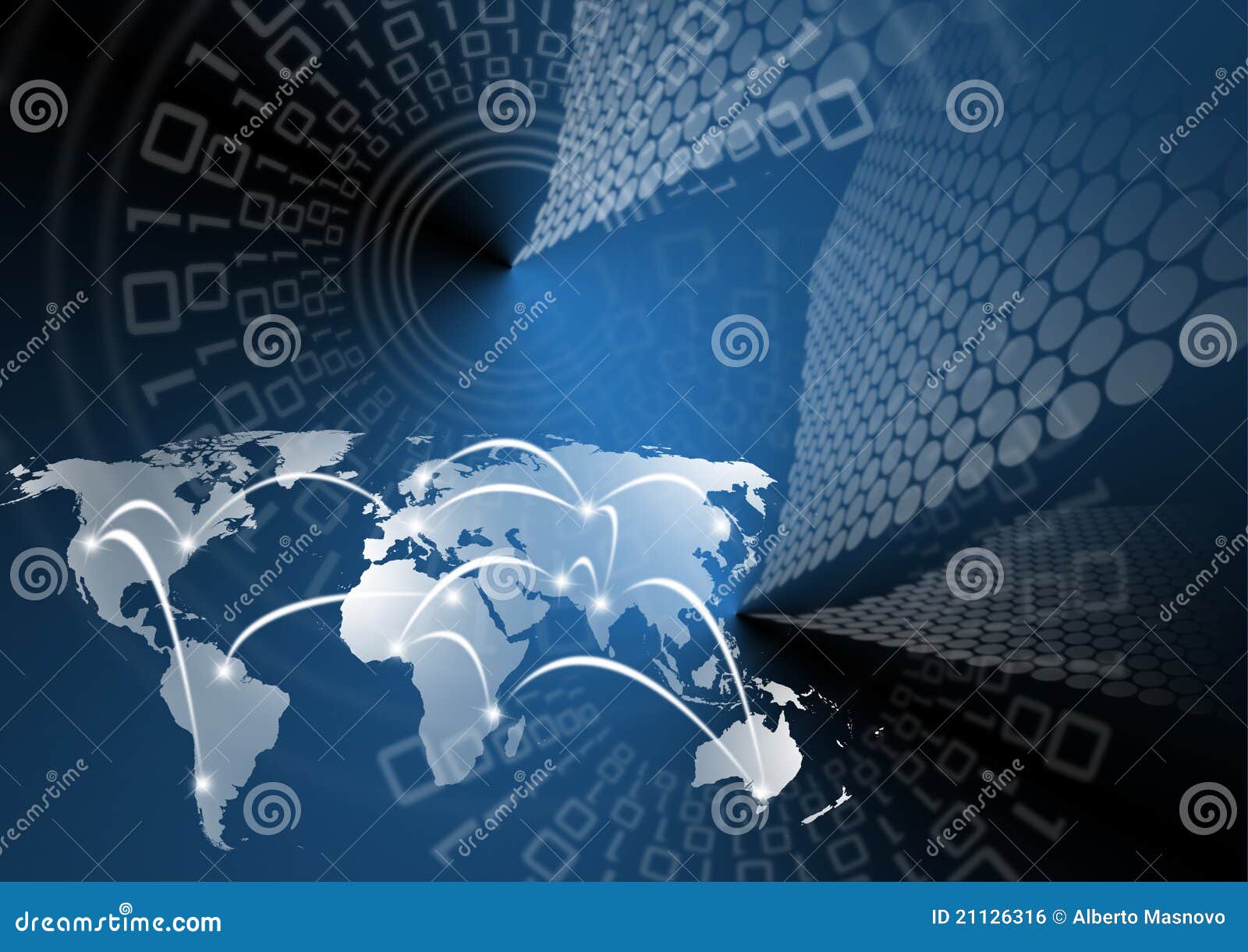 Fundo global do mapa azul ilustração stock. Ilustração de marketing ...