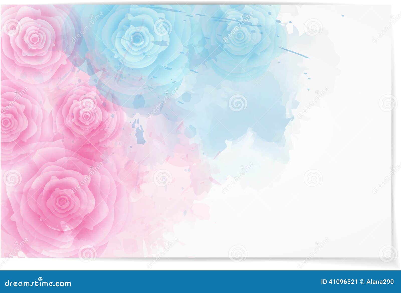 Fundo Horizontal Abstrato Com Rosas Ilustração do Vetor - Ilustração de ...