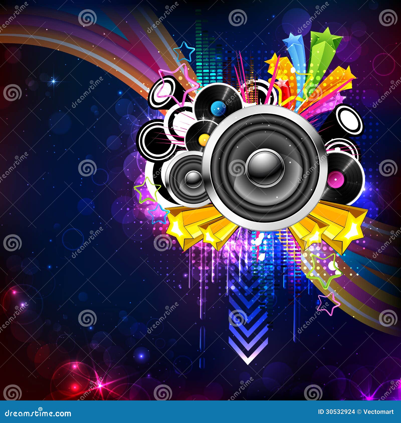 Fundo musical ilustração do vetor. Ilustração de faixa - 30532924