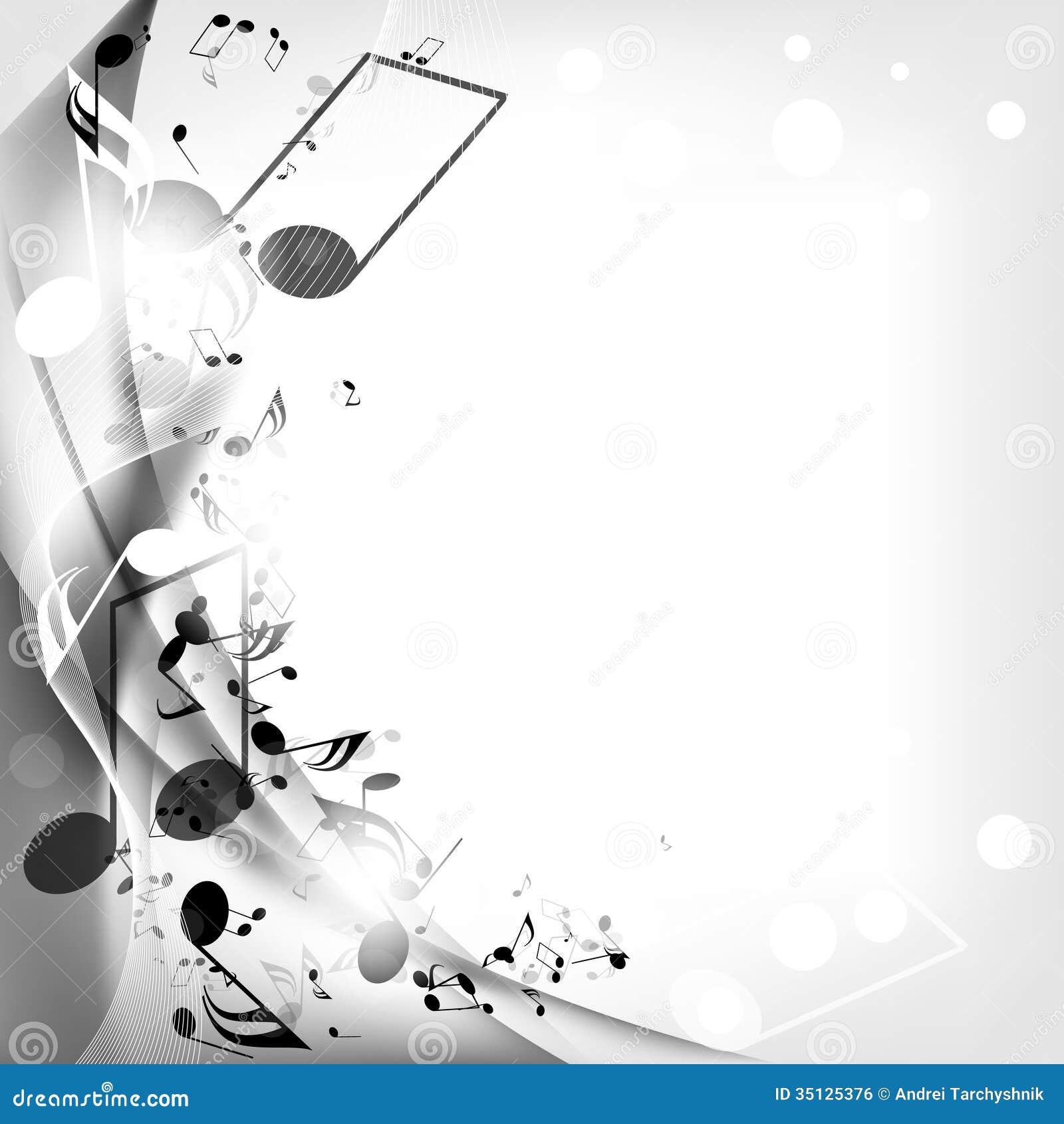 Fundo Musical Abstrato Com Notas Ilustração do Vetor - Ilustração de ...