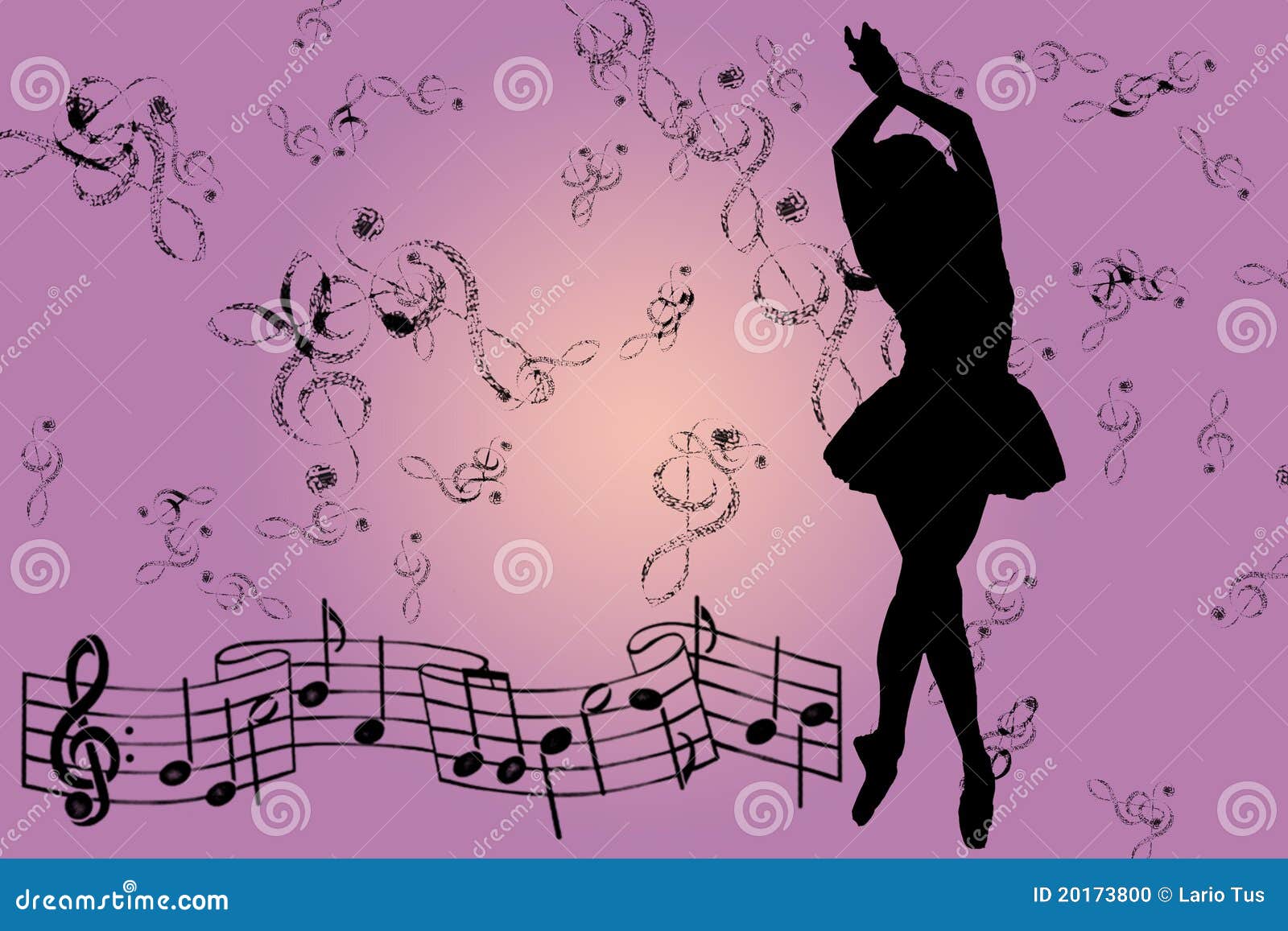 Fundo musical cor-de-rosa ilustração stock. Ilustração de musical ...