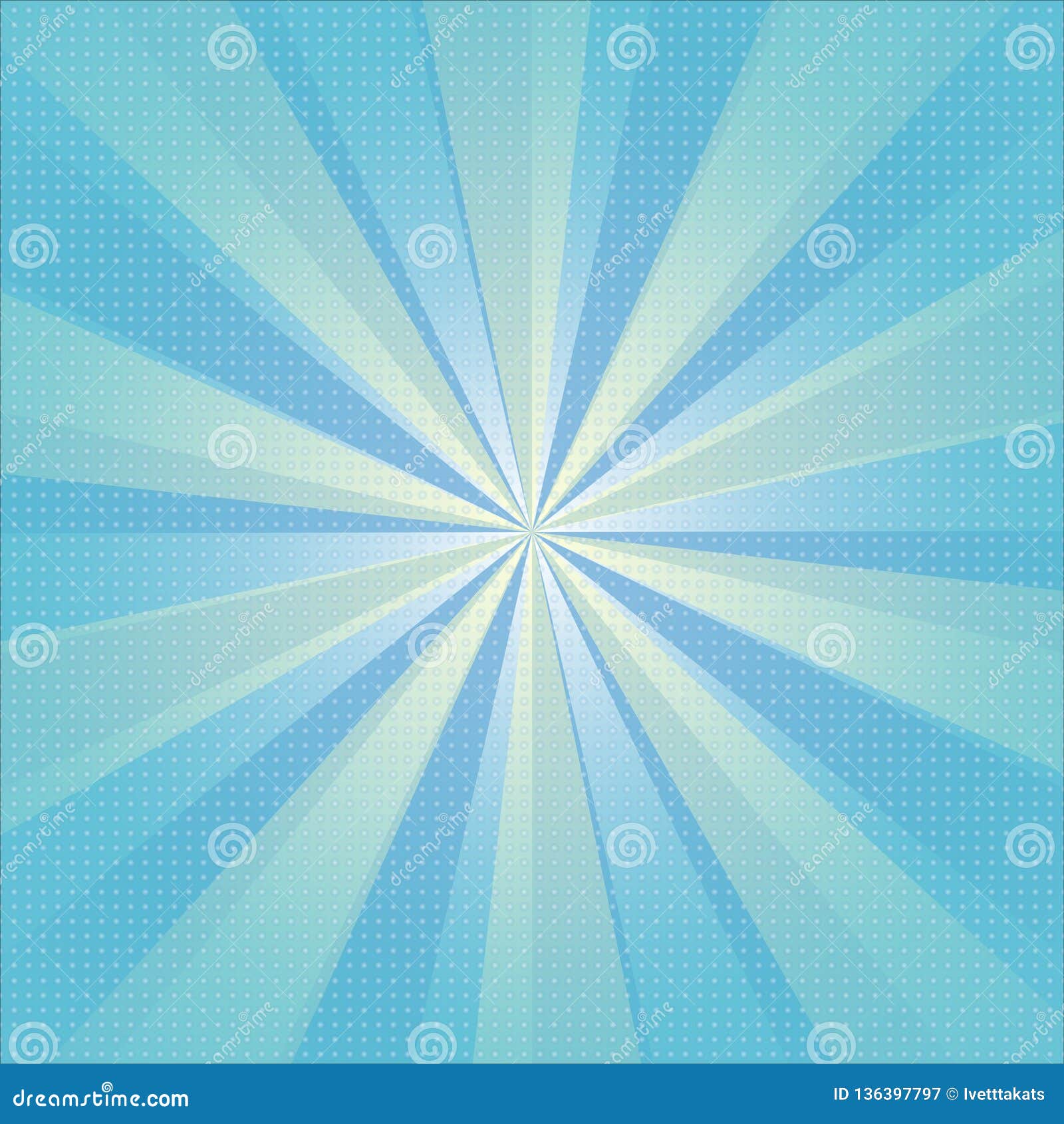 Fundo Pontilhado Azul Dos Raios Ilustração Stock - Ilustração de ...