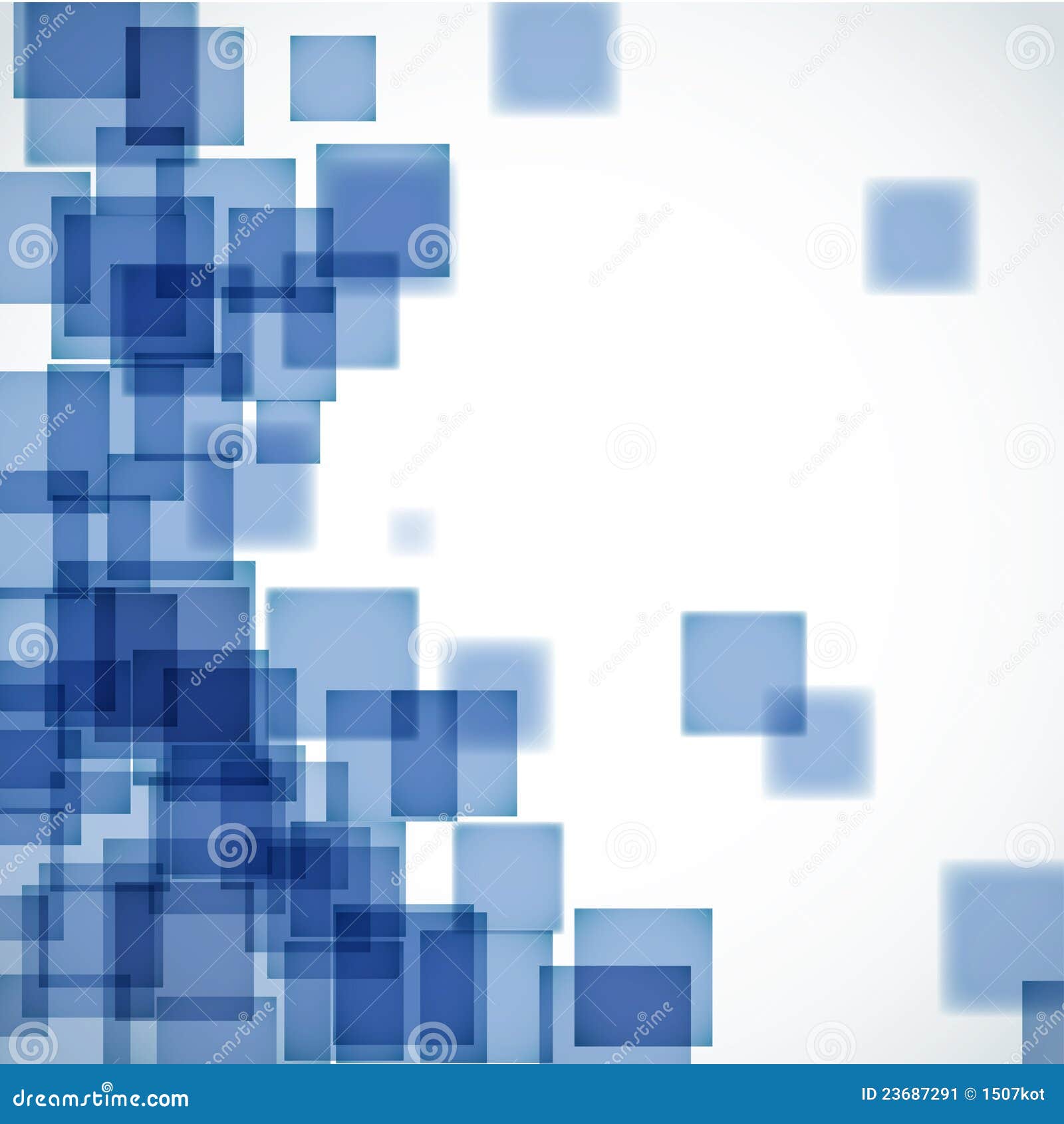 Fundo Quadrado Azul Abstrato Ilustração do Vetor - Ilustração de ...