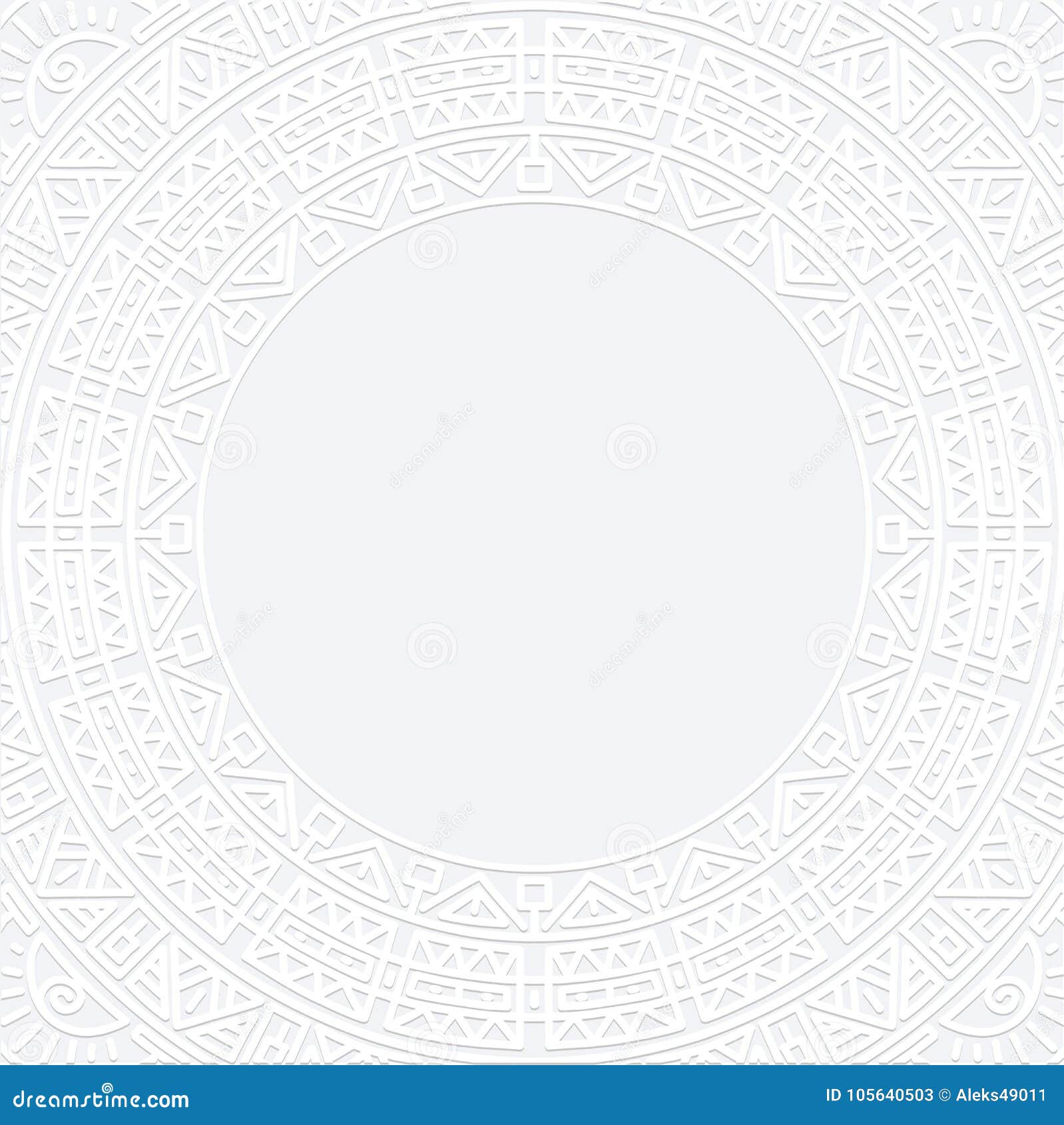 Fundo Redondo Abstrato, Ornamento Do Vetor Ilustração do Vetor ...