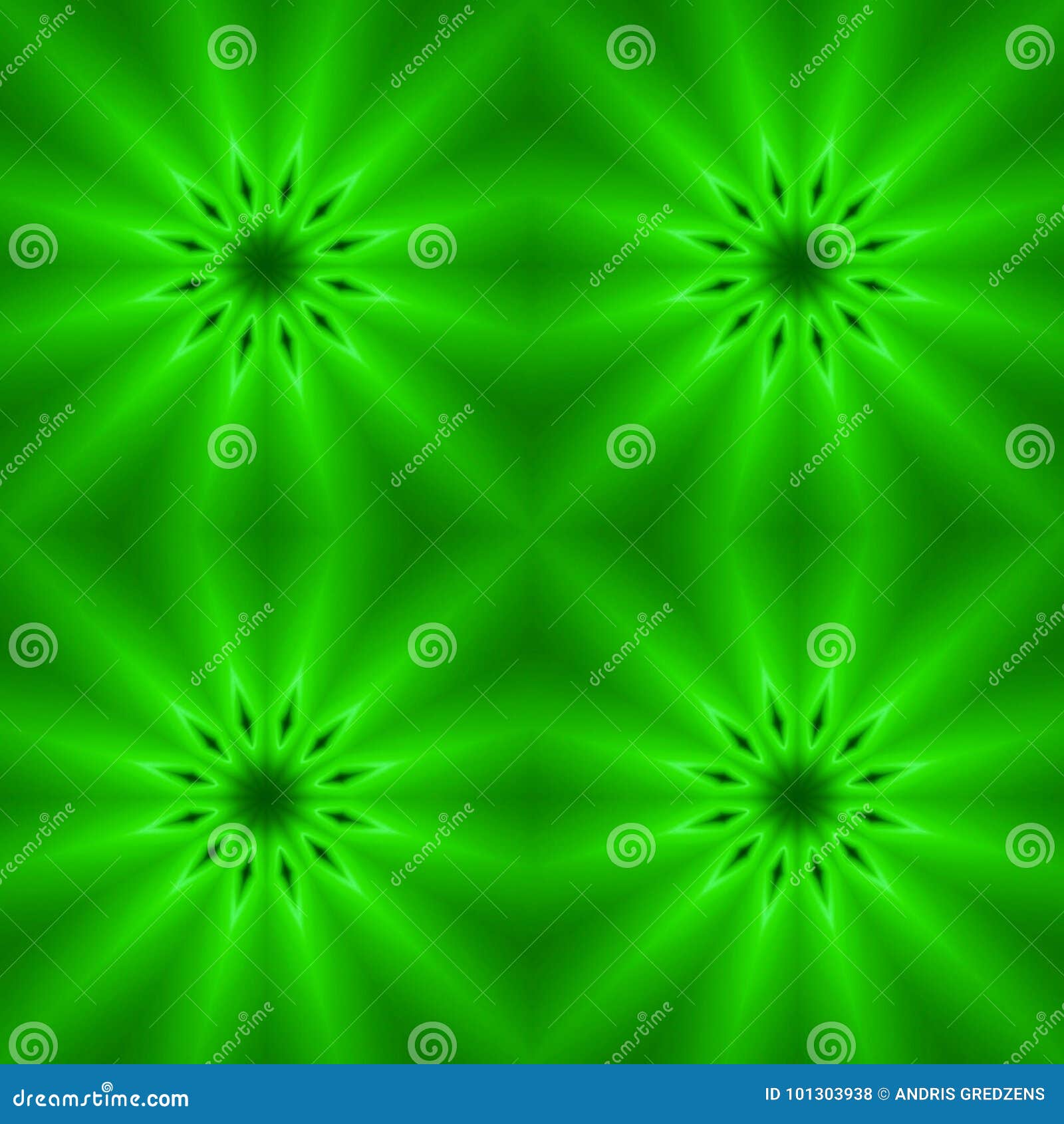 Fundo Sem Emenda Abstrato De Figuras Verdes Ilustração Stock ...