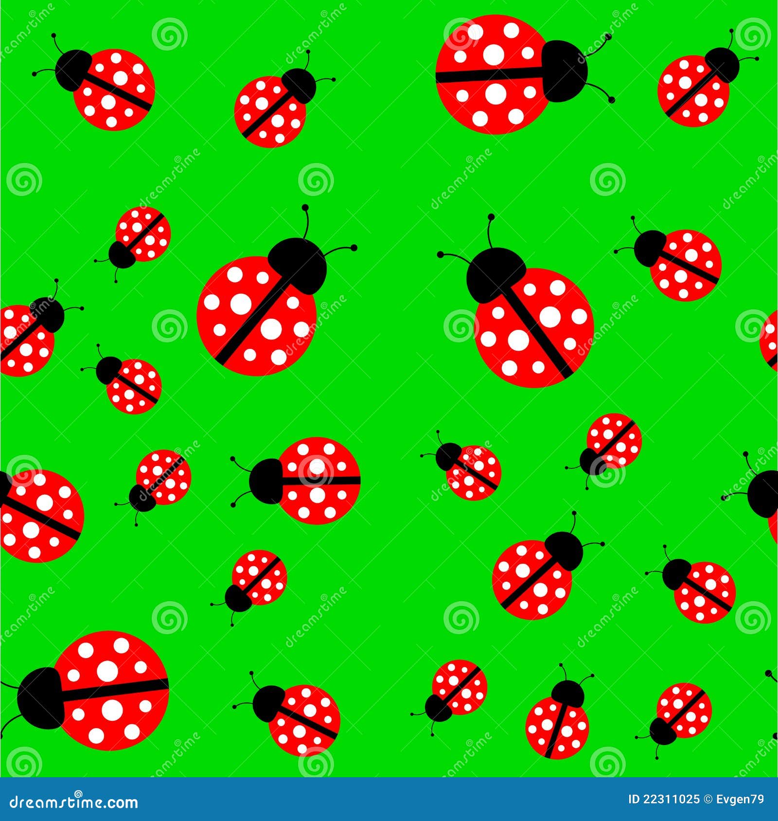 Fundo Sem Emenda Com Um Ladybug Ilustração do Vetor - Ilustração de ...