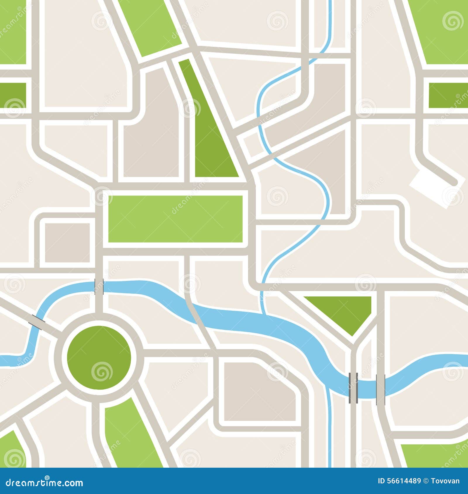 Fundo Sem Emenda Do Mapa Da Cidade Ilustração do Vetor - Ilustração de ...