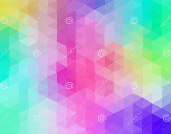 Fundo Triangular Colorido Cor Pastel Do Mosaico Ilustração do Vetor ...