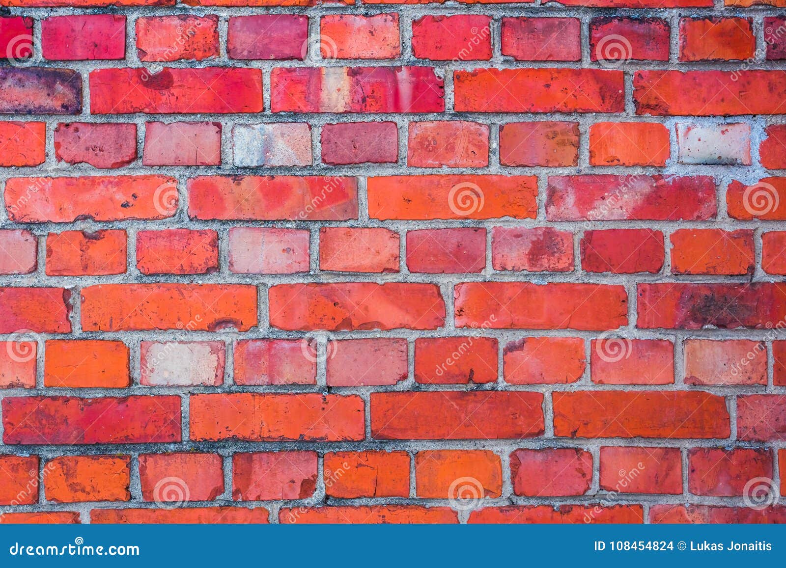 Fundo Velho Da Textura Da Parede De Tijolo Vermelho Foto De Stock