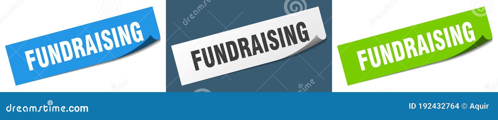 Fundraising Banner. Fundraising Speech Bubble Label Set. Stock Vector ...
